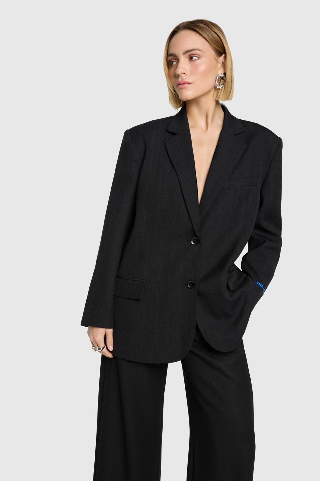 Alix the Label oversized blazer zwart | wehkamp