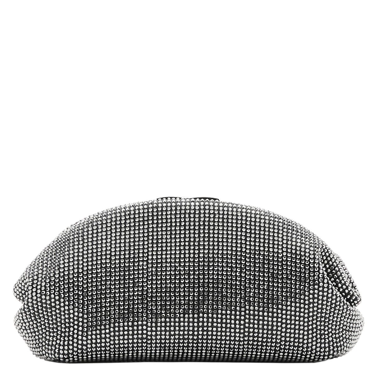 Mango clutch met strass zwart | wehkamp