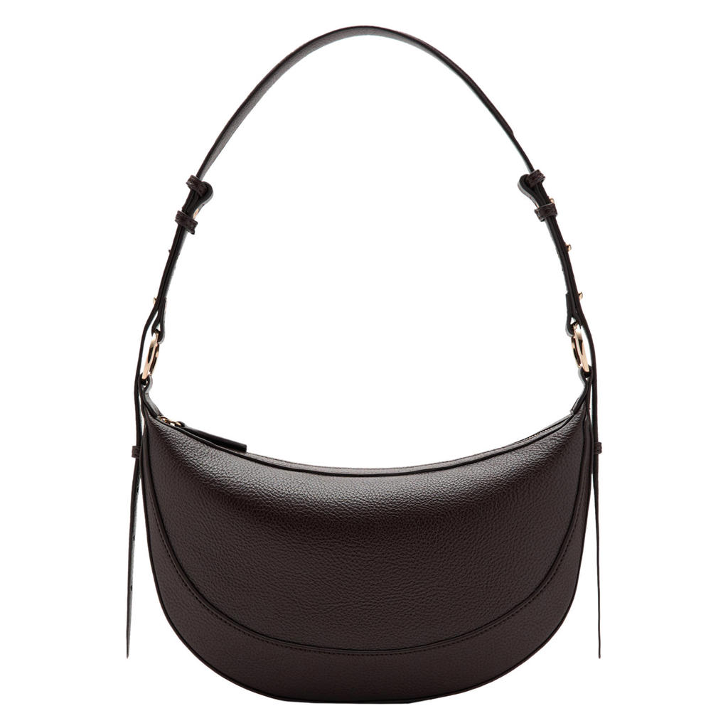 Mango crossbody tas donkerbruin | wehkamp