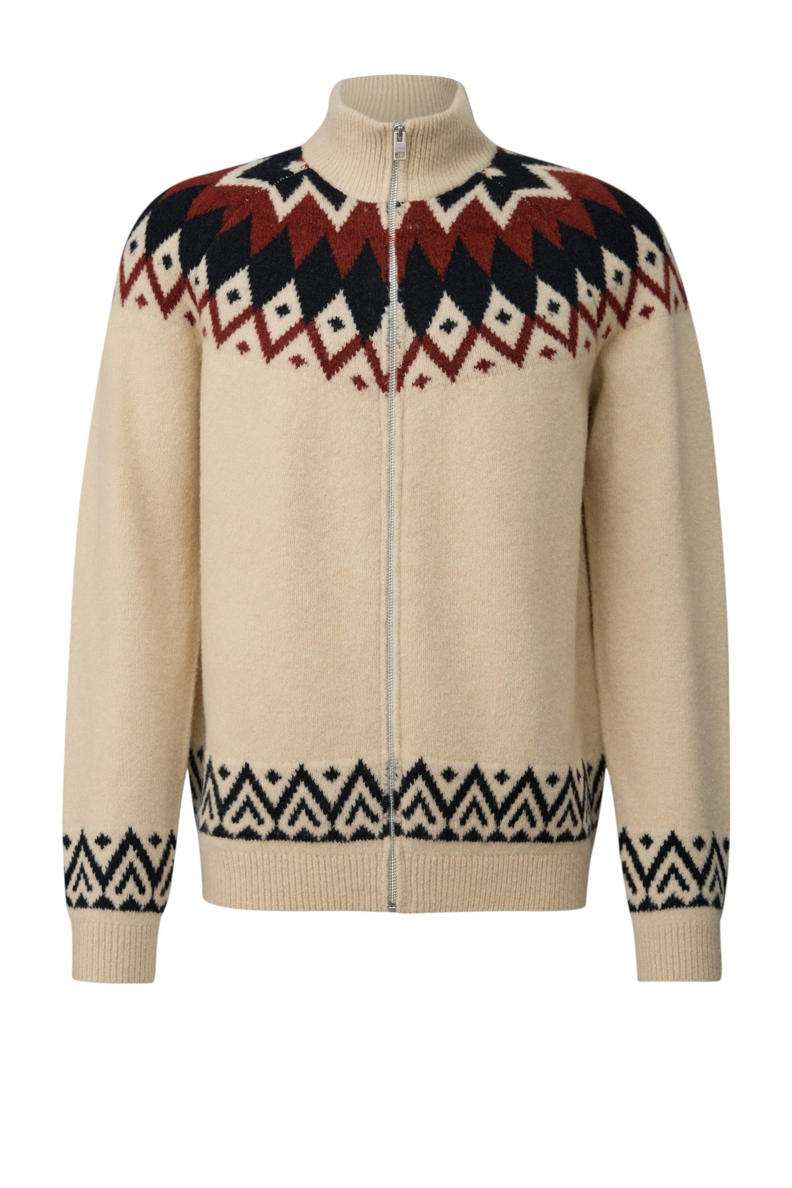 s.Oliver BLACK LABEL vest met wol gebreid beige | wehkamp