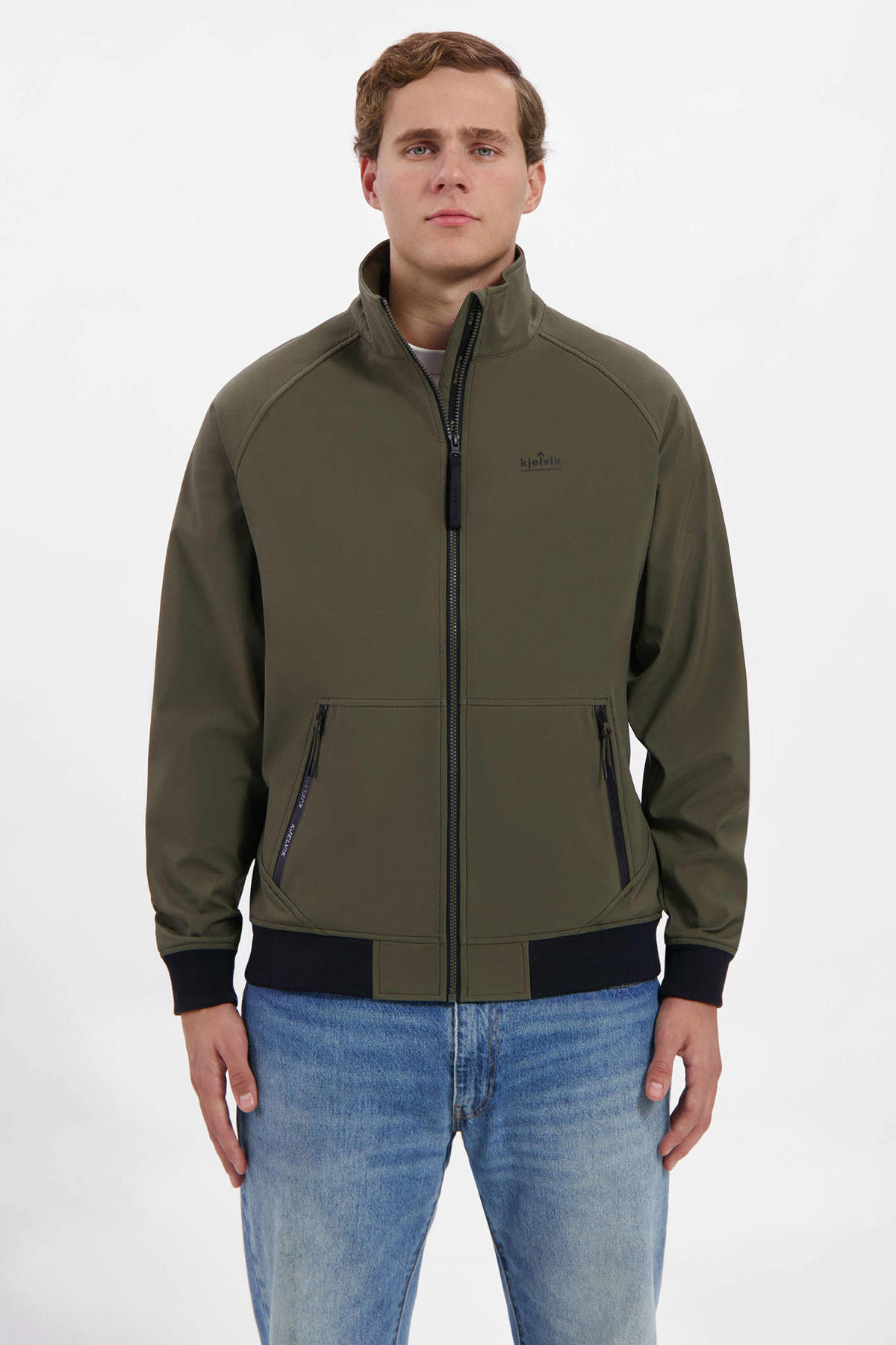 Kjelvik softshell jas Dionn groen | wehkamp