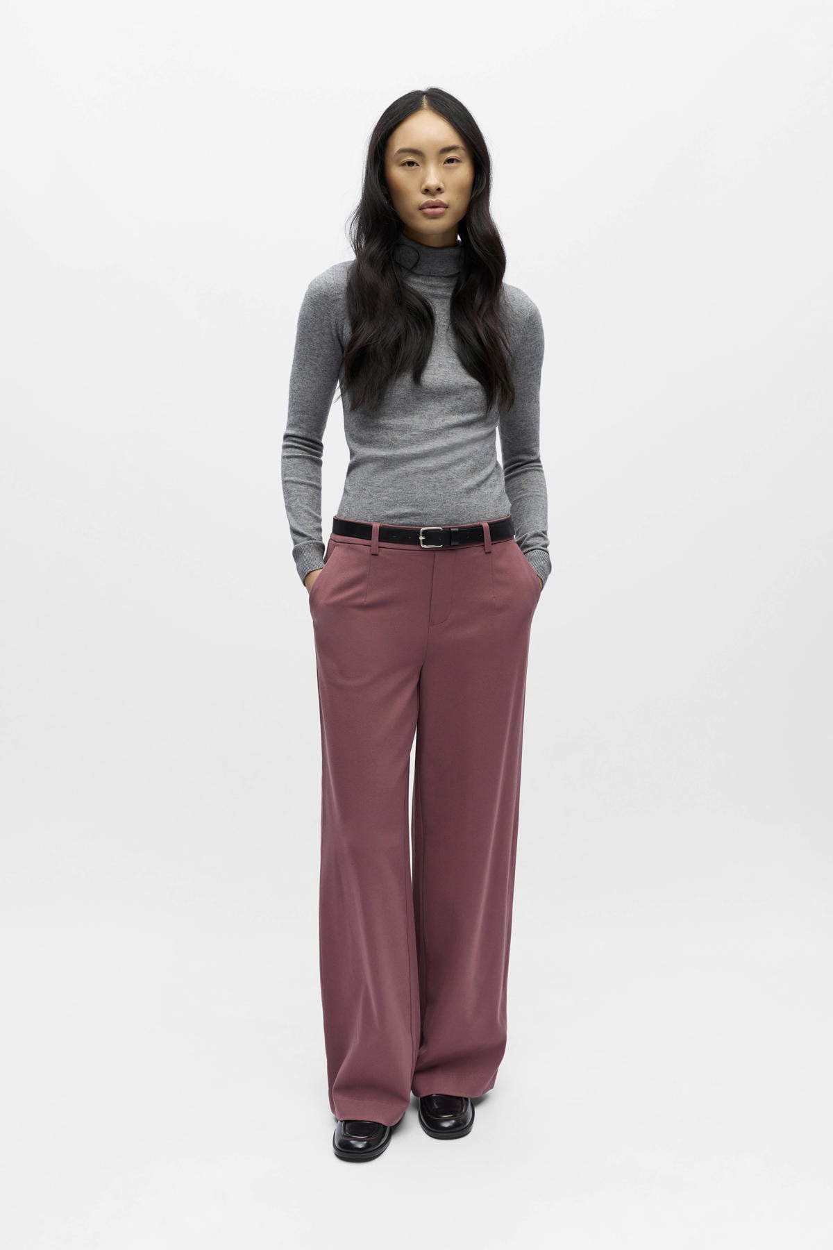 OBJECT wide leg regular waist pantalon | wehkamp