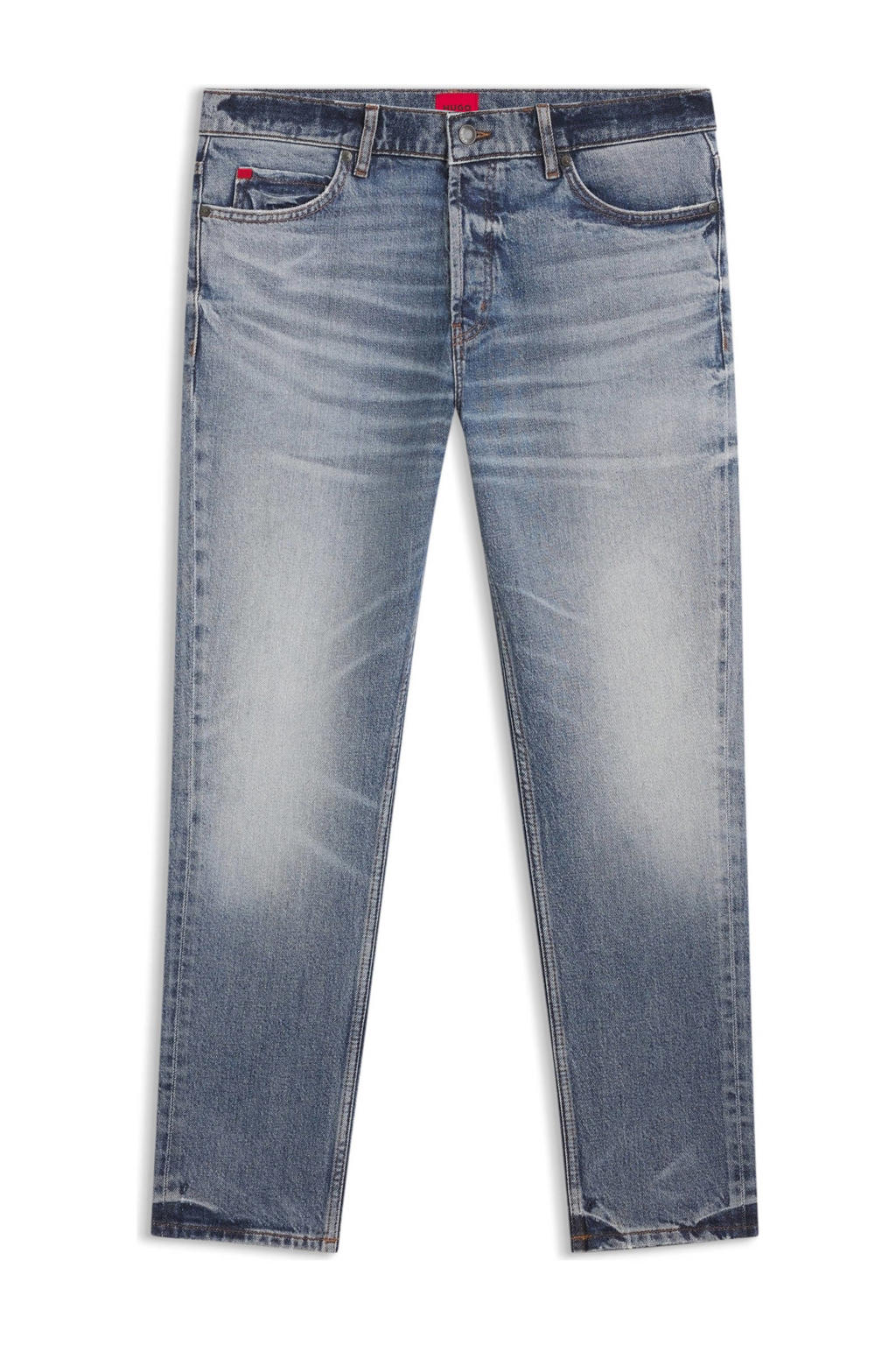 HUGO 634 tapered jeans bright blue | wehkamp
