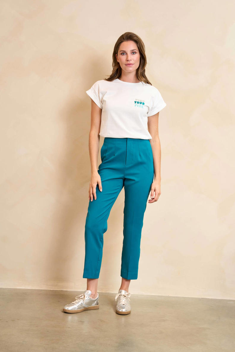 Lofty Manner T-shirt met backprint wit | wehkamp