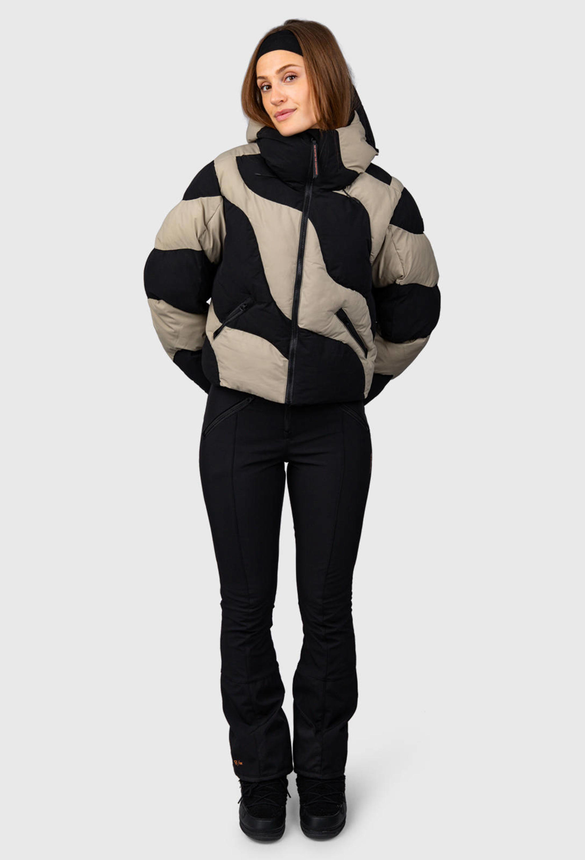 Brunotti ski-jas Maryski beige/zwart | wehkamp
