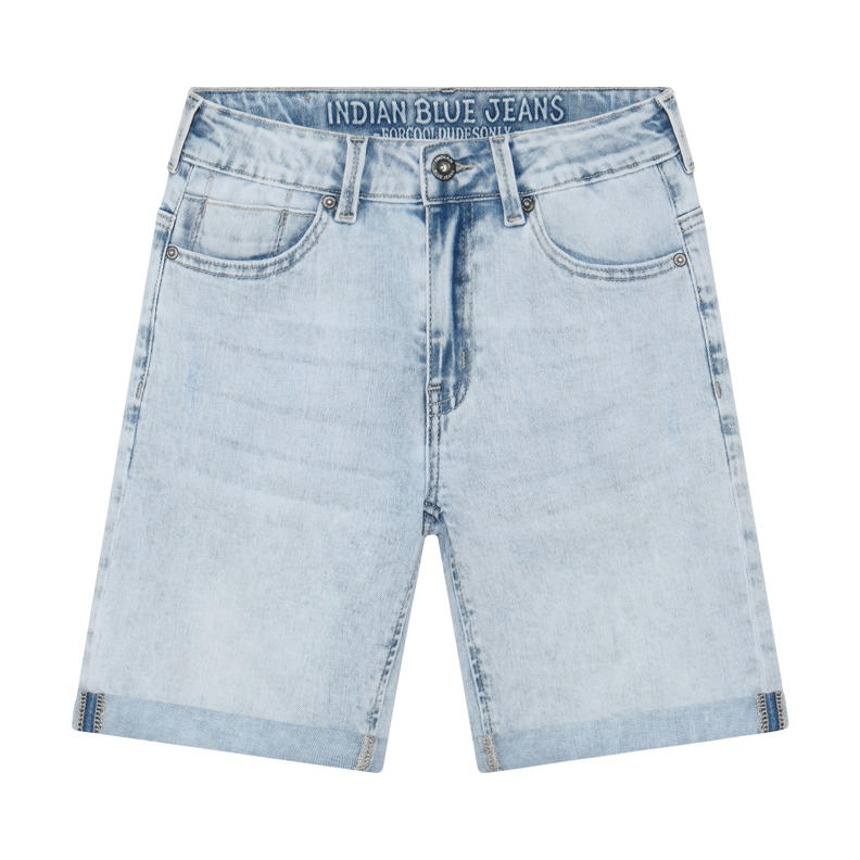 Indian Blue Jeans denim regular waist short light blue denim | wehkamp