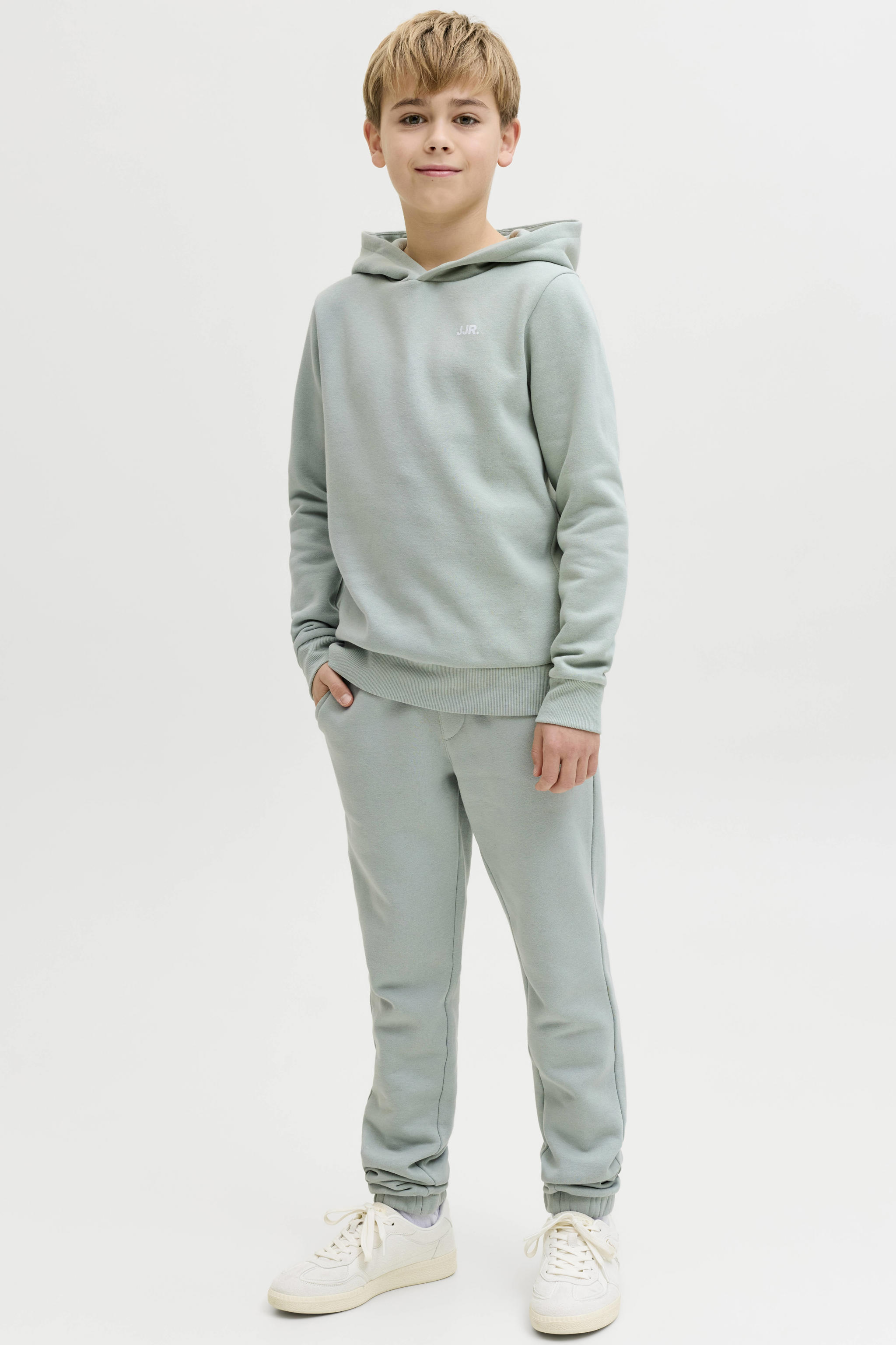 JJ REBEL JUNIOR hoodie grijsgroen | wehkamp