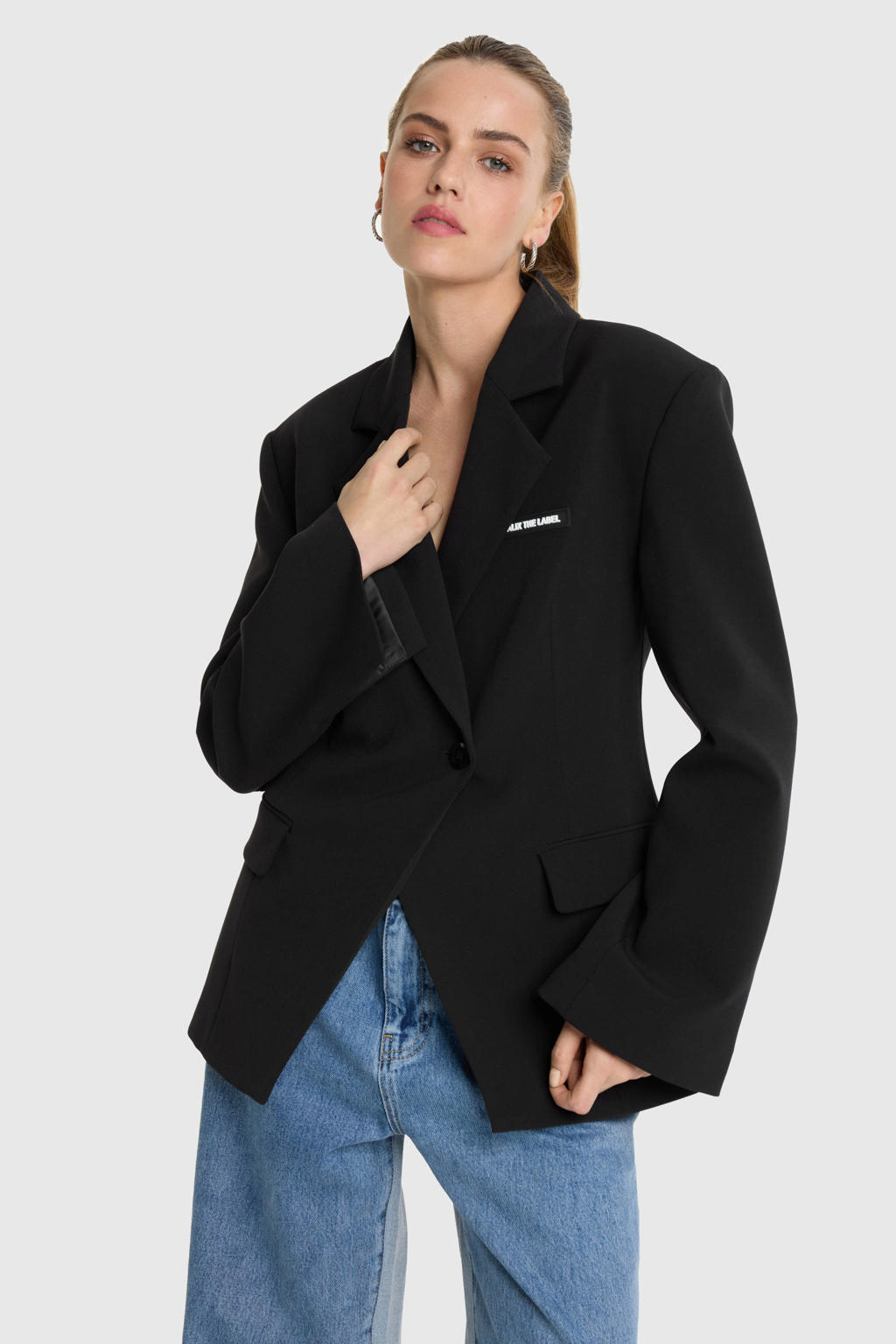 Alix the Label getailleerde blazer zwart | wehkamp