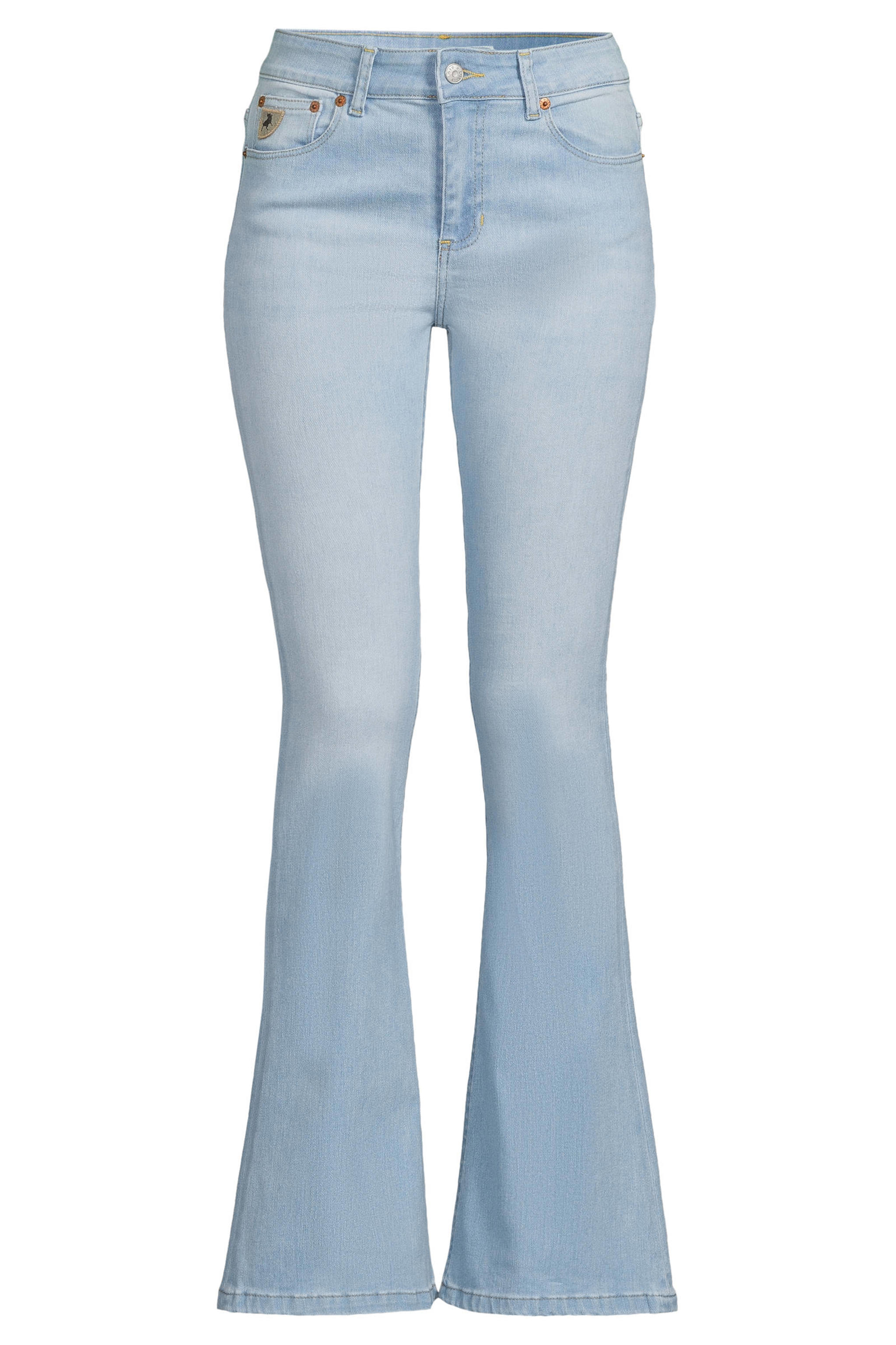 Lois flared jeans light blue denim | wehkamp