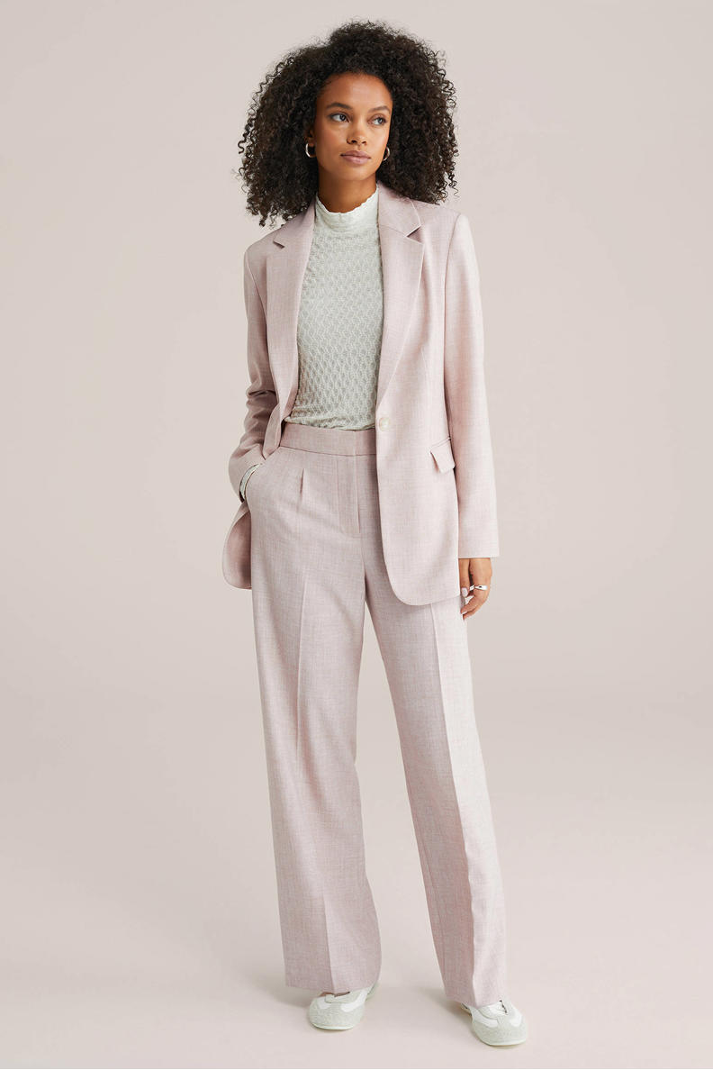 WE Fashion regular blazer oudroze | wehkamp