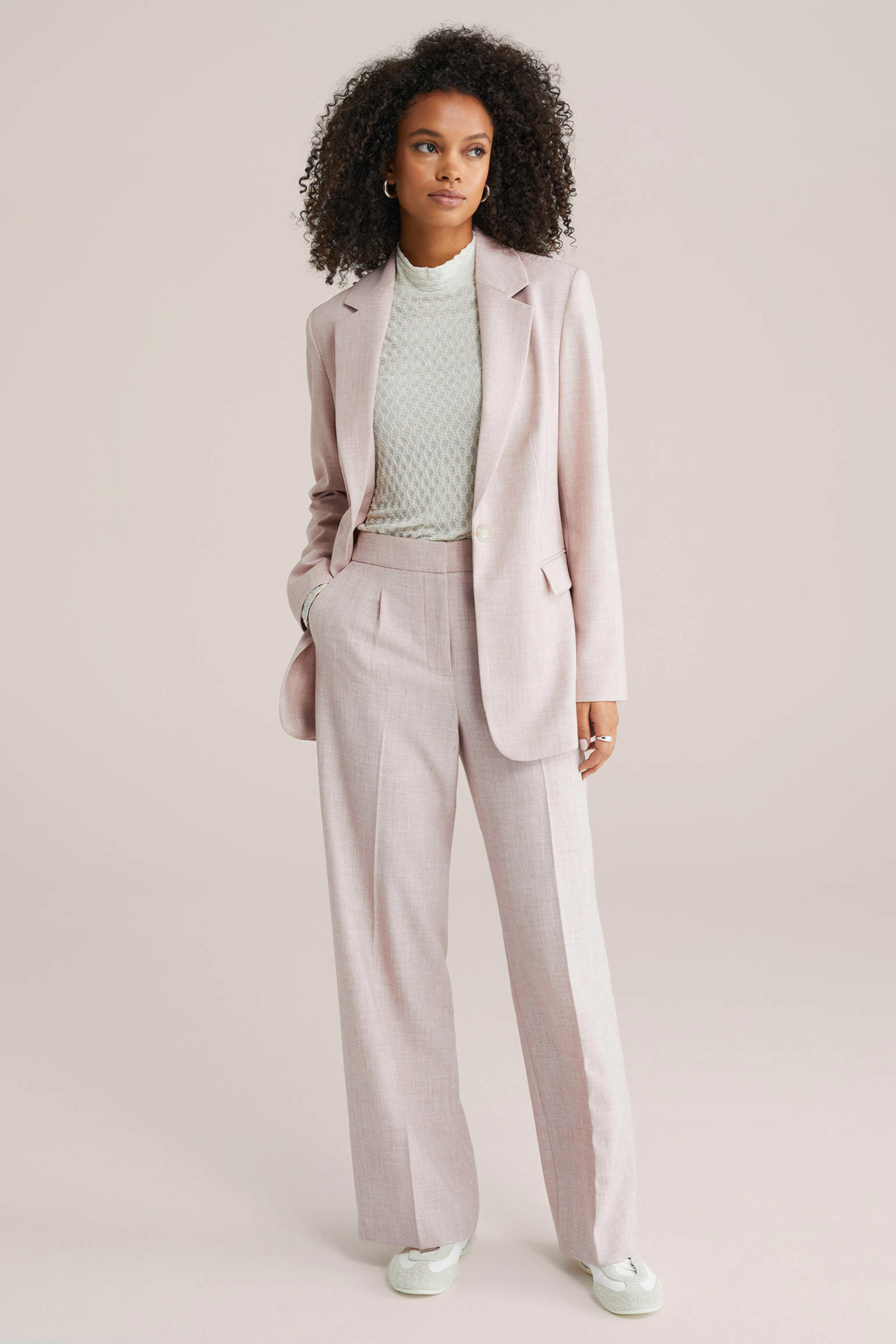WE Fashion regular blazer oudroze | wehkamp