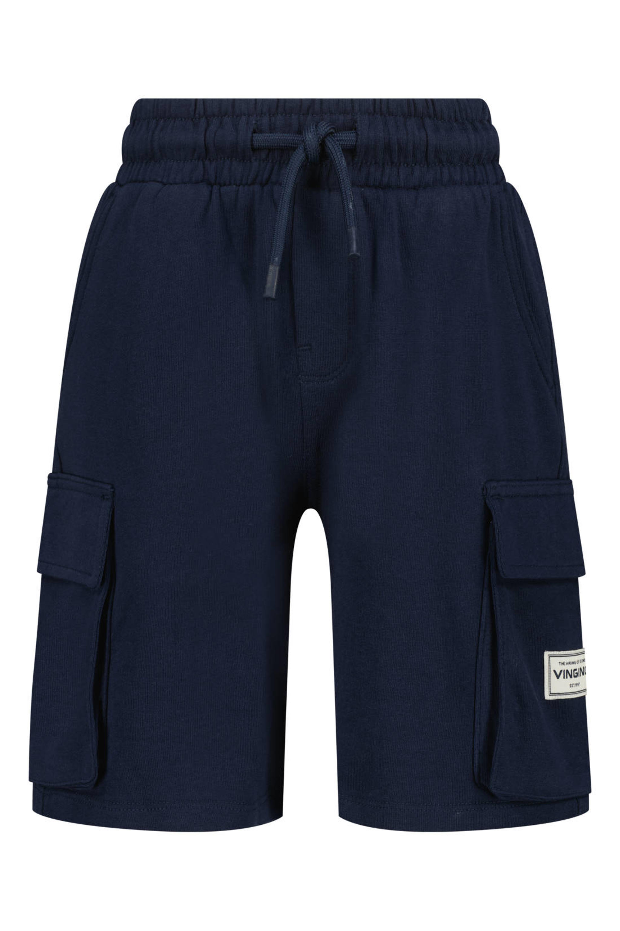 Vingino relaxed sweatshort donkerblauw | wehkamp