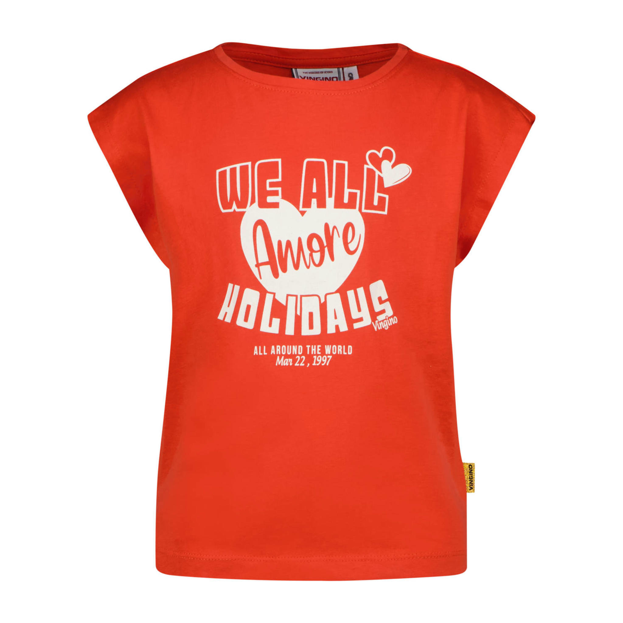Vingino T-shirt rood kopen? | Morgen in huis | wehkamp