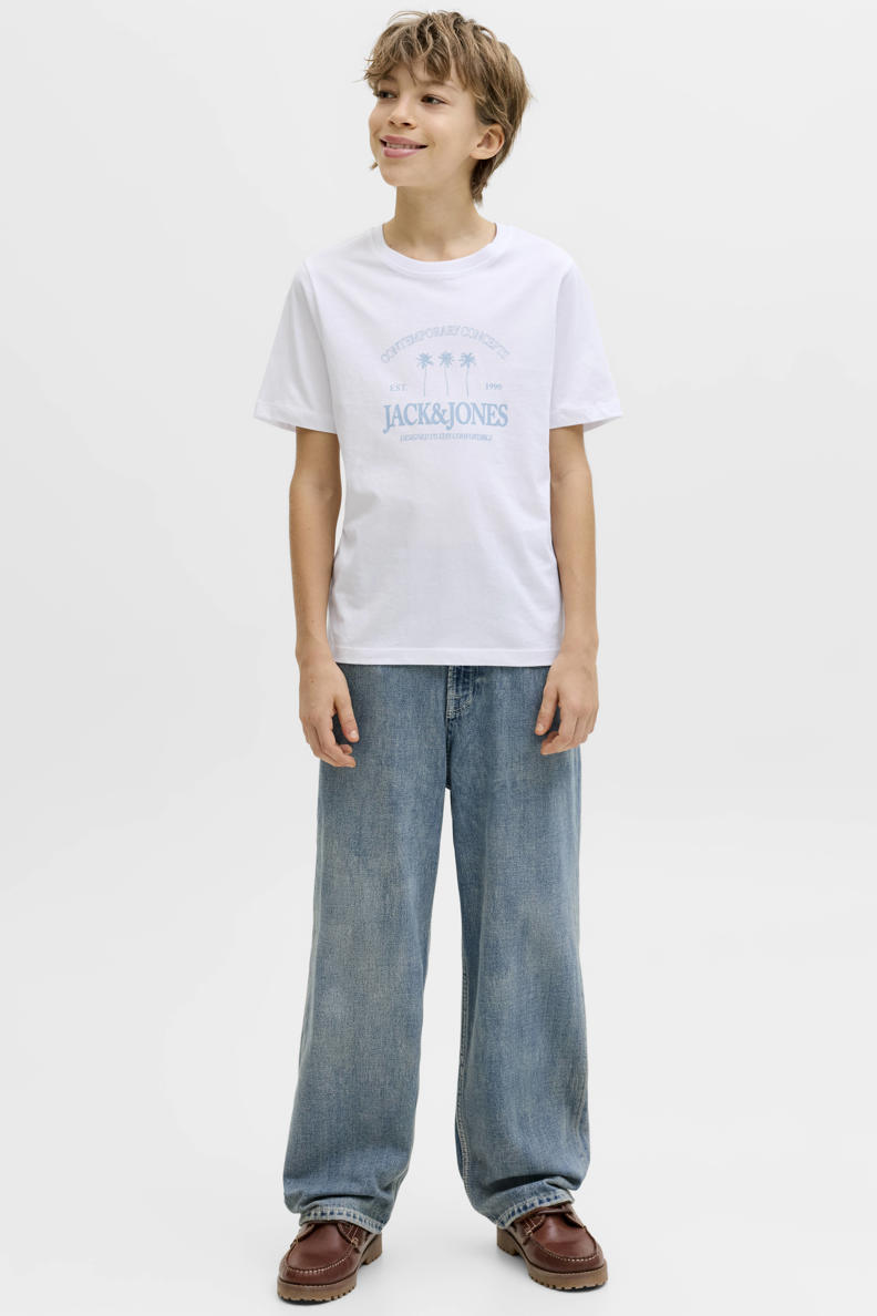 JACK & JONES JUNIOR T-shirt wit | wehkamp