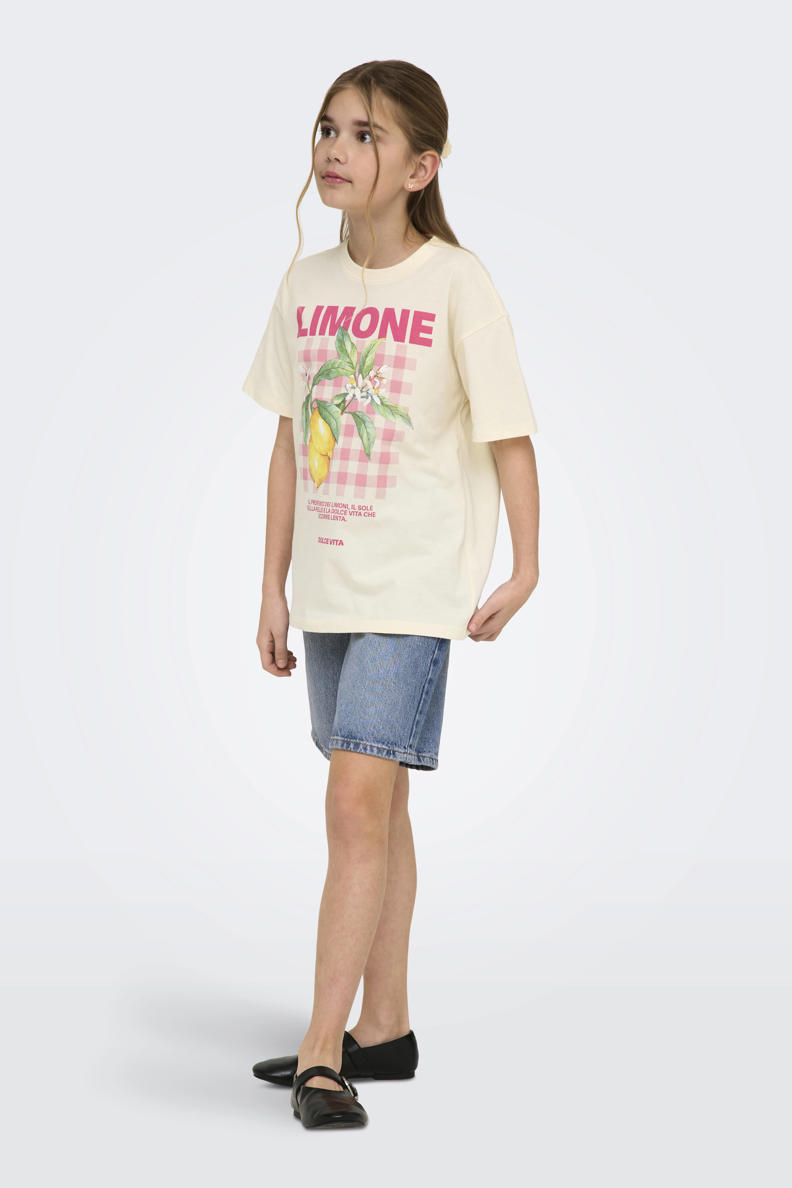 KIDS ONLY GIRL T-shirt met print beige | wehkamp