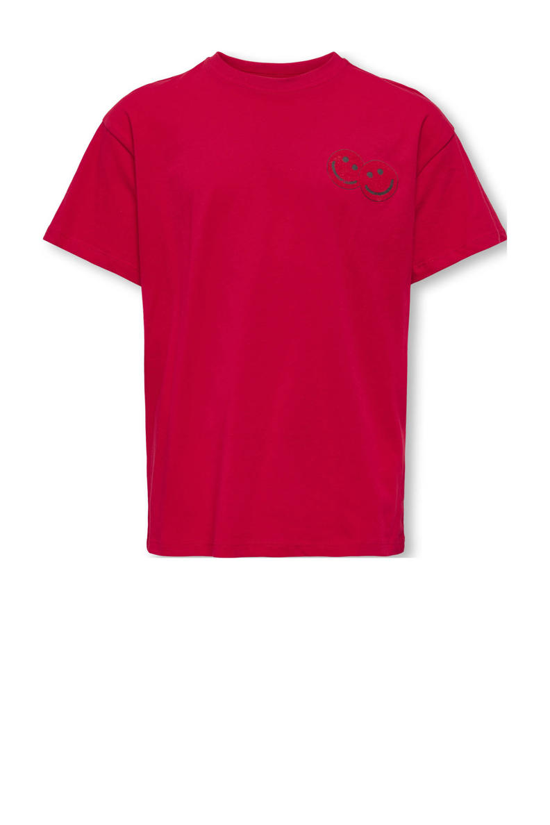 KIDS ONLY GIRL T-shirt met backprint rood | wehkamp