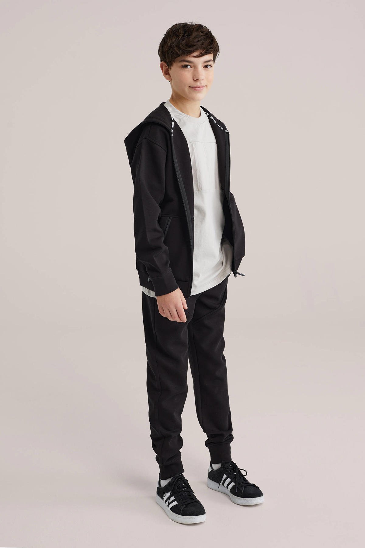 Salty Dog slim casual broek zwart | wehkamp