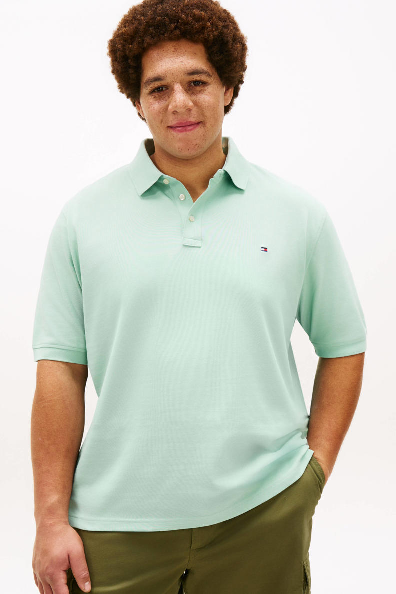 Tommy Hilfiger Big & Tall regular polo Plus Size mintgroen | wehkamp