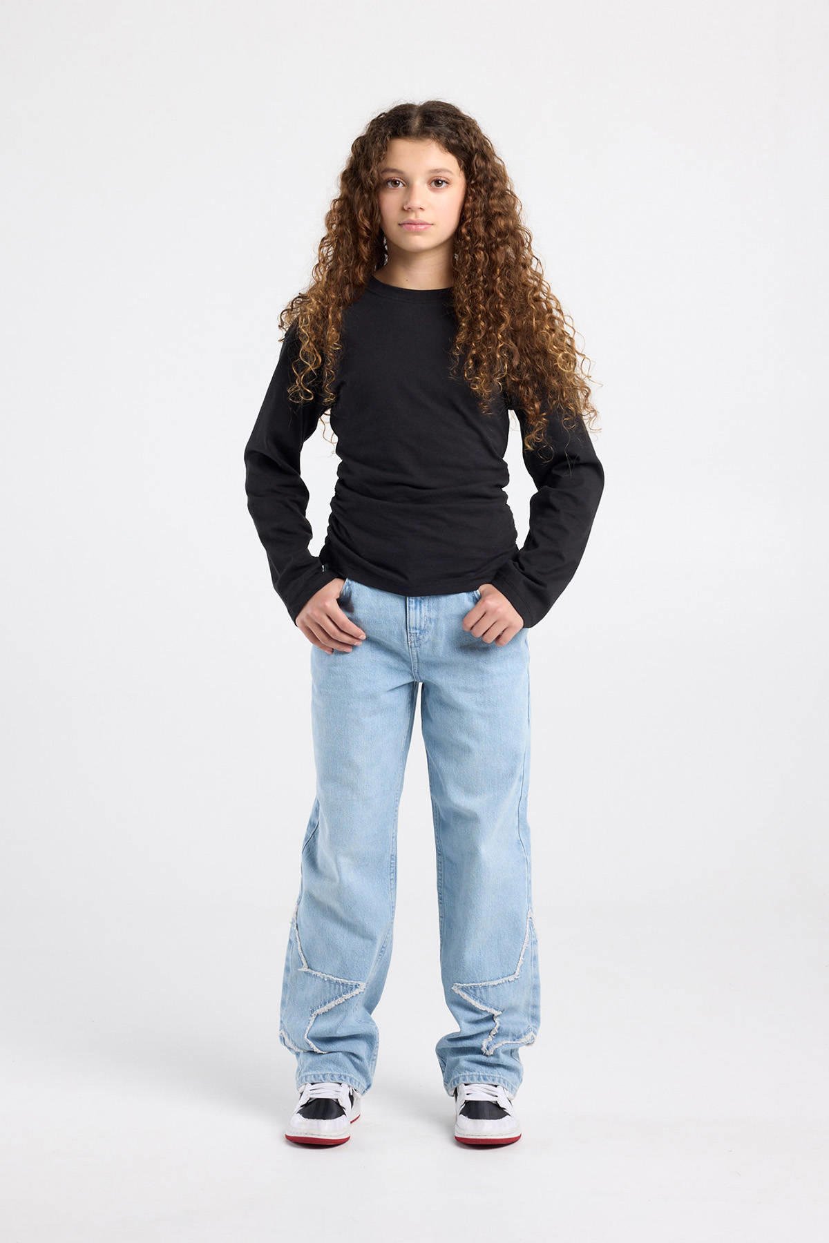 America Today high waist straight leg jeans light blue denim | wehkamp