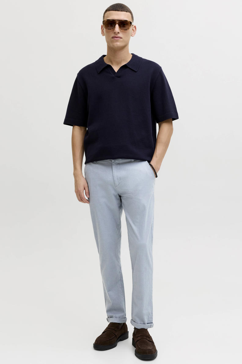 JACK & JONES PANTS STUDIO JPSTMARCO slim chino blauw | wehkamp