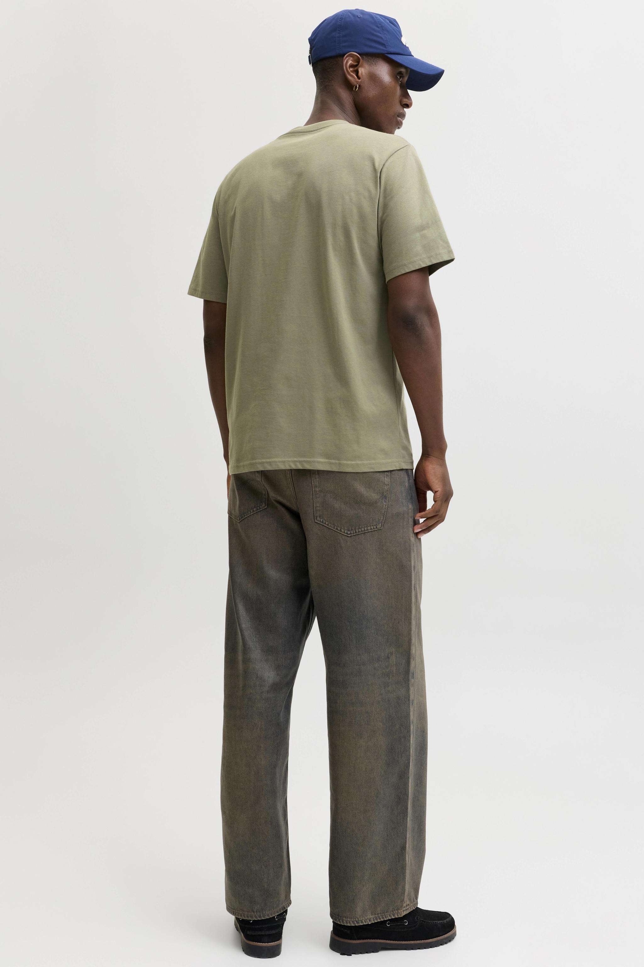 JACK & JONES ESSENTIALS relaxed T-shirt lichtkaki | wehkamp