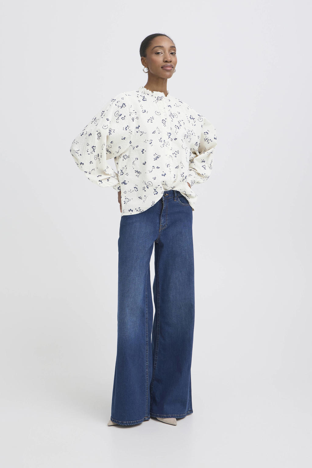 ICHI blouse blauw kopen? | Morgen in huis | wehkamp