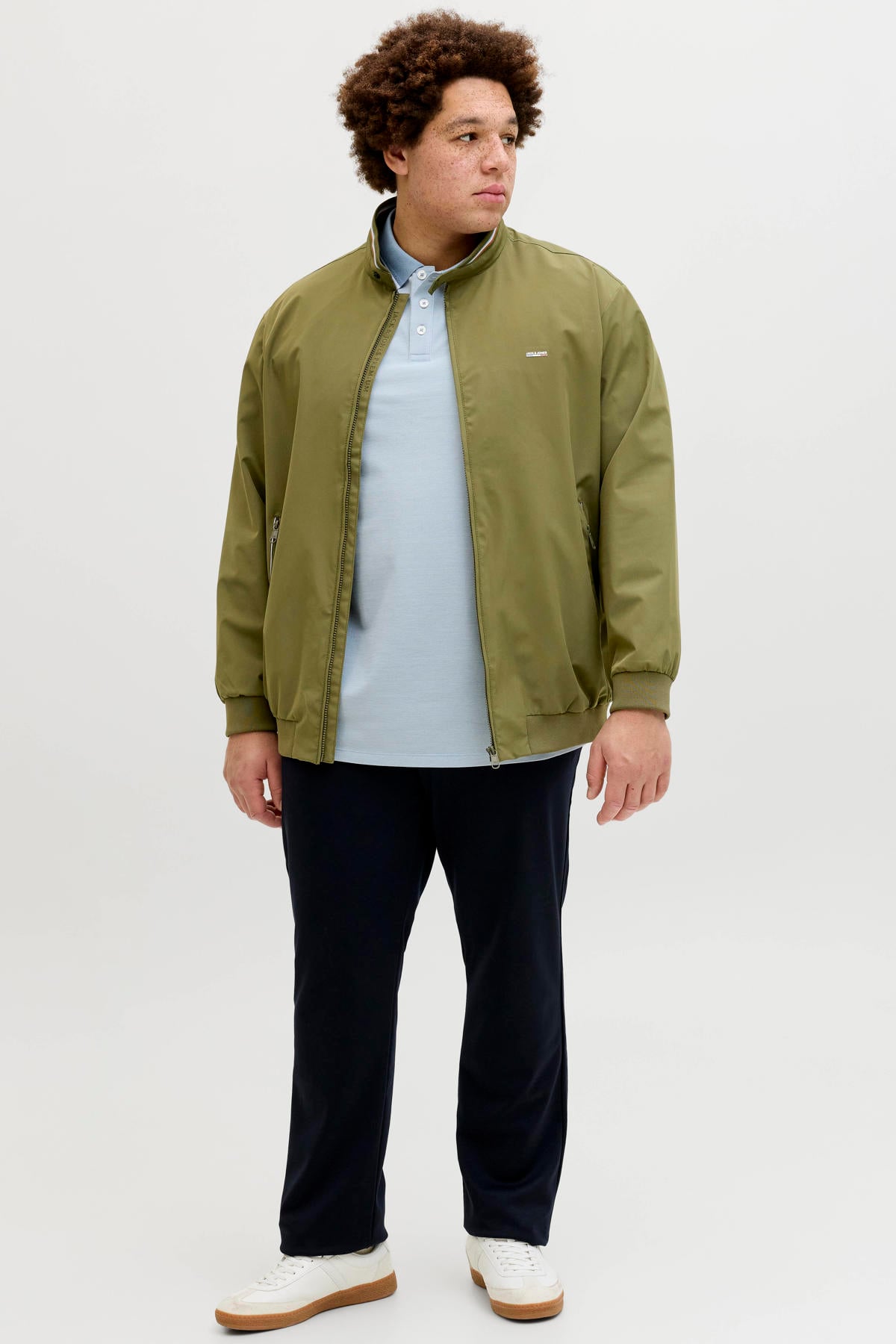 JACK & JONES PLUS SIZE bomberjack Plus Size olijfgroen | wehkamp