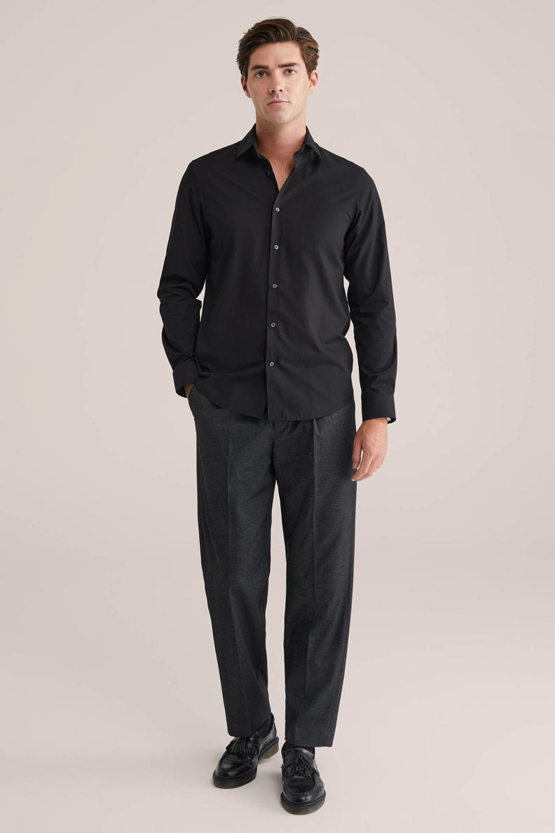 WE Fashion regular casual overhemd zwart | wehkamp