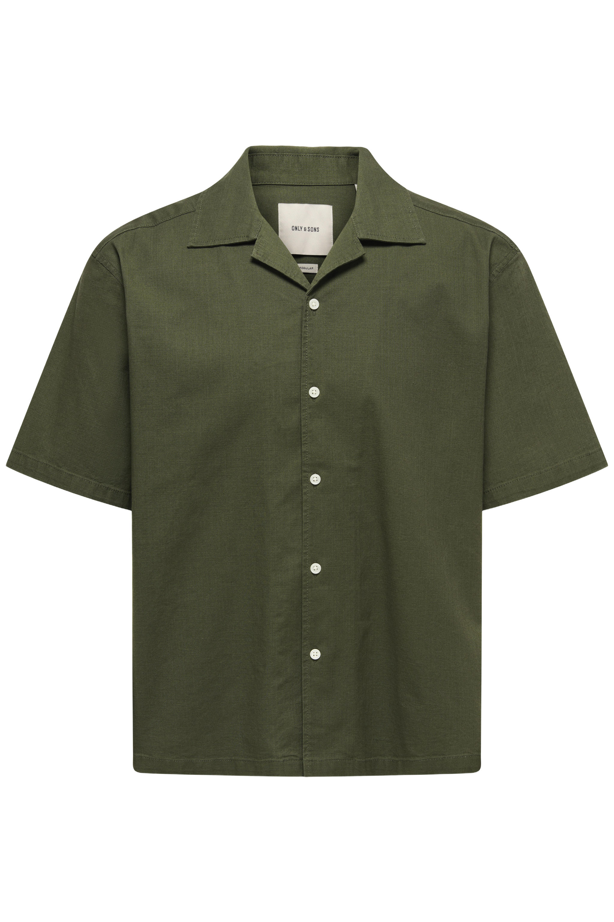 ONLY & SONS regular casual overhemd groen | wehkamp