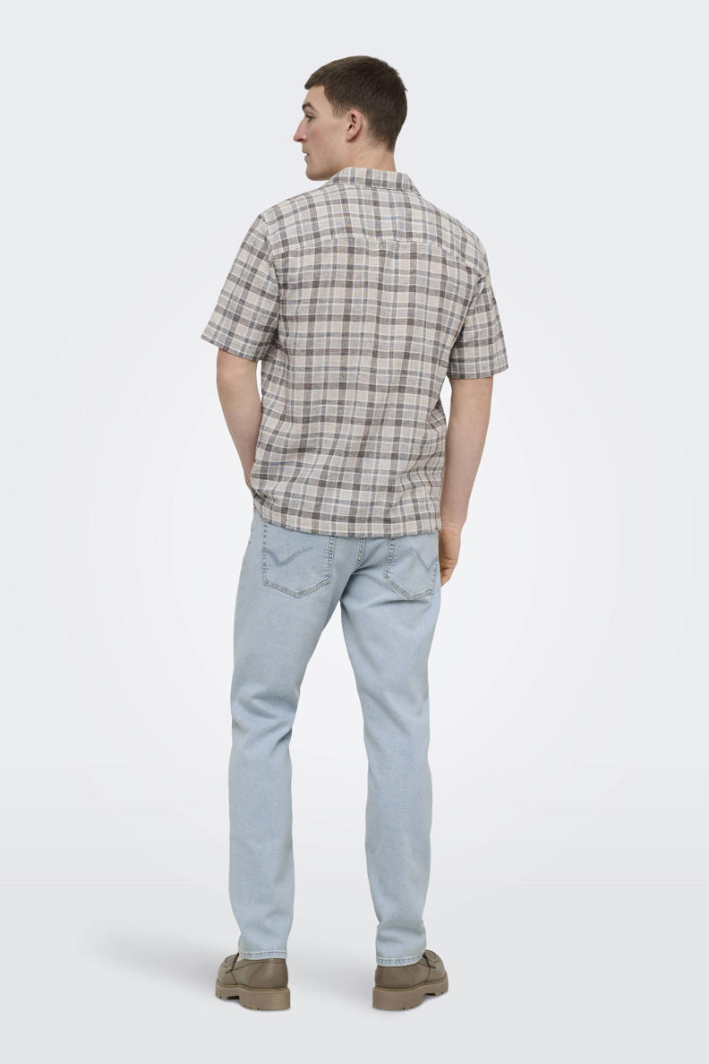 ONLY & SONS ONSWEFT regular fit jeans light blue bleached denim | wehkamp