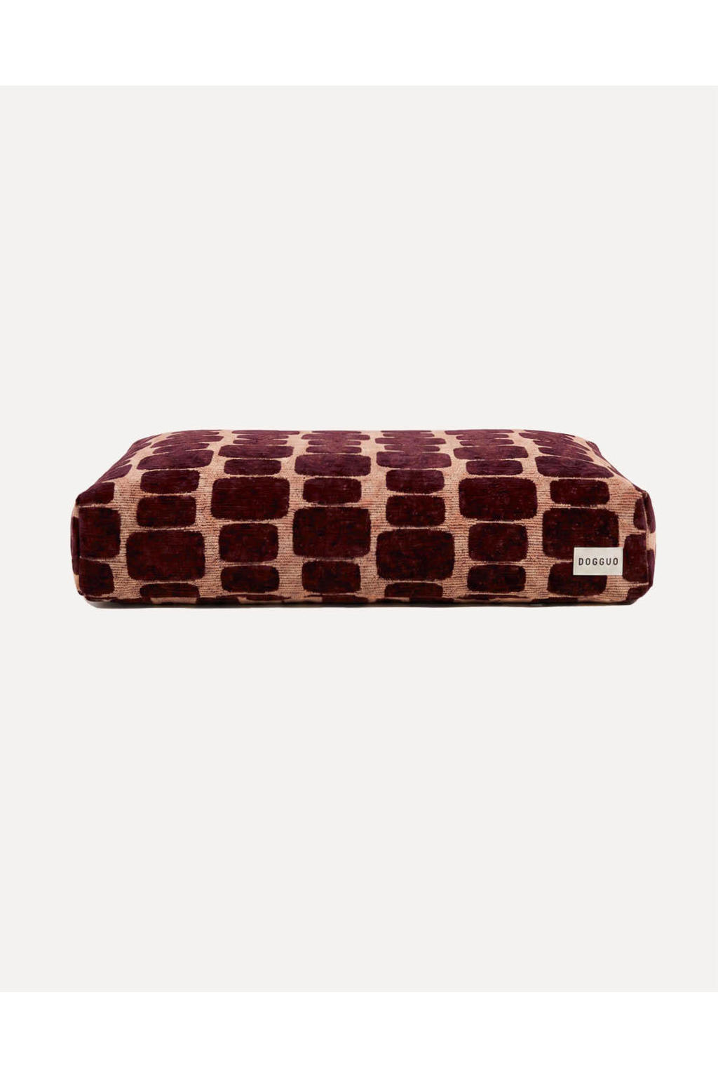 Dogguo Hondenkussen STAPLE-STONES-BED-PEACH/BORDEAUX-XL | wehkamp