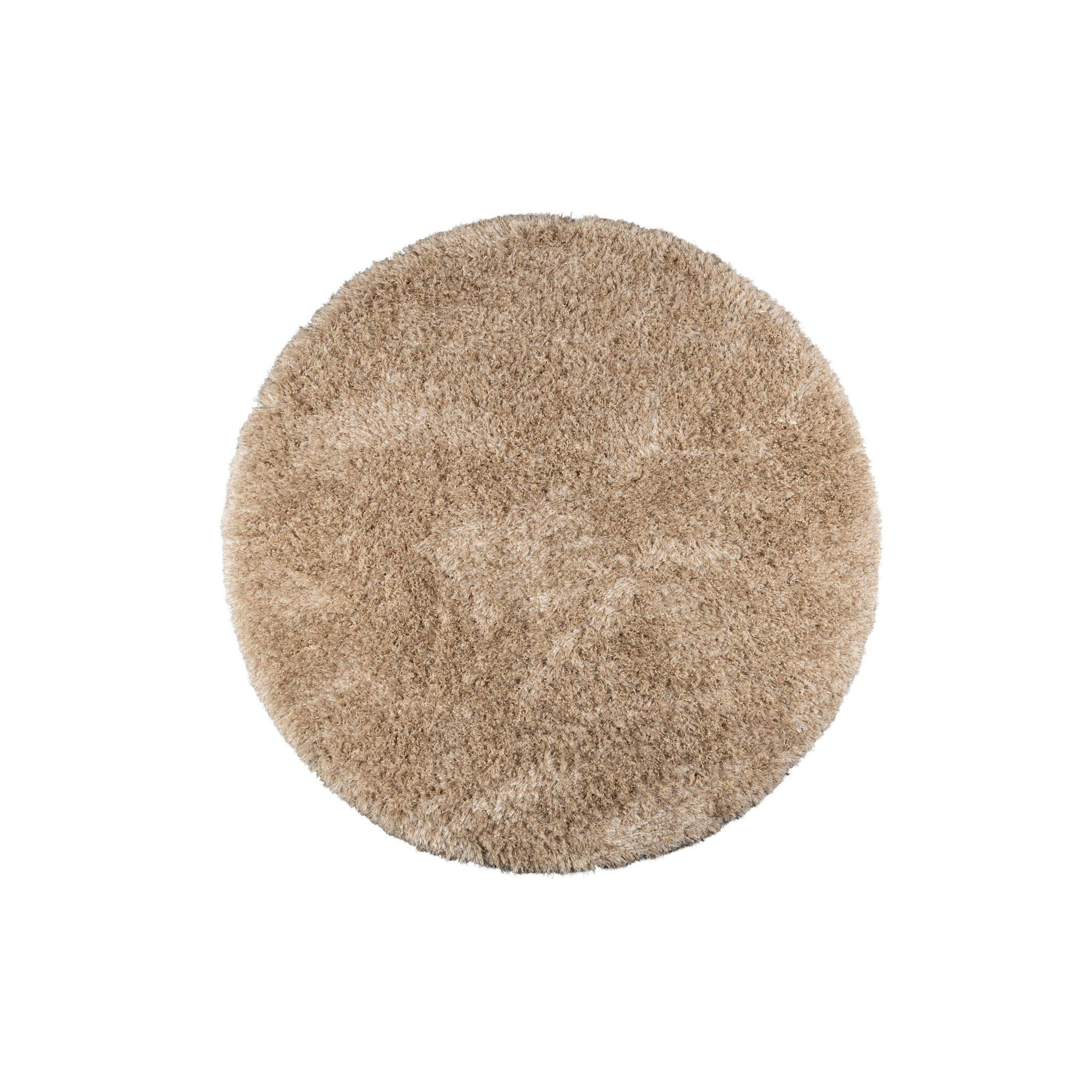 Dutchbone Hairy Rond Vloerkleed 200 Cm Beige Wehkamp