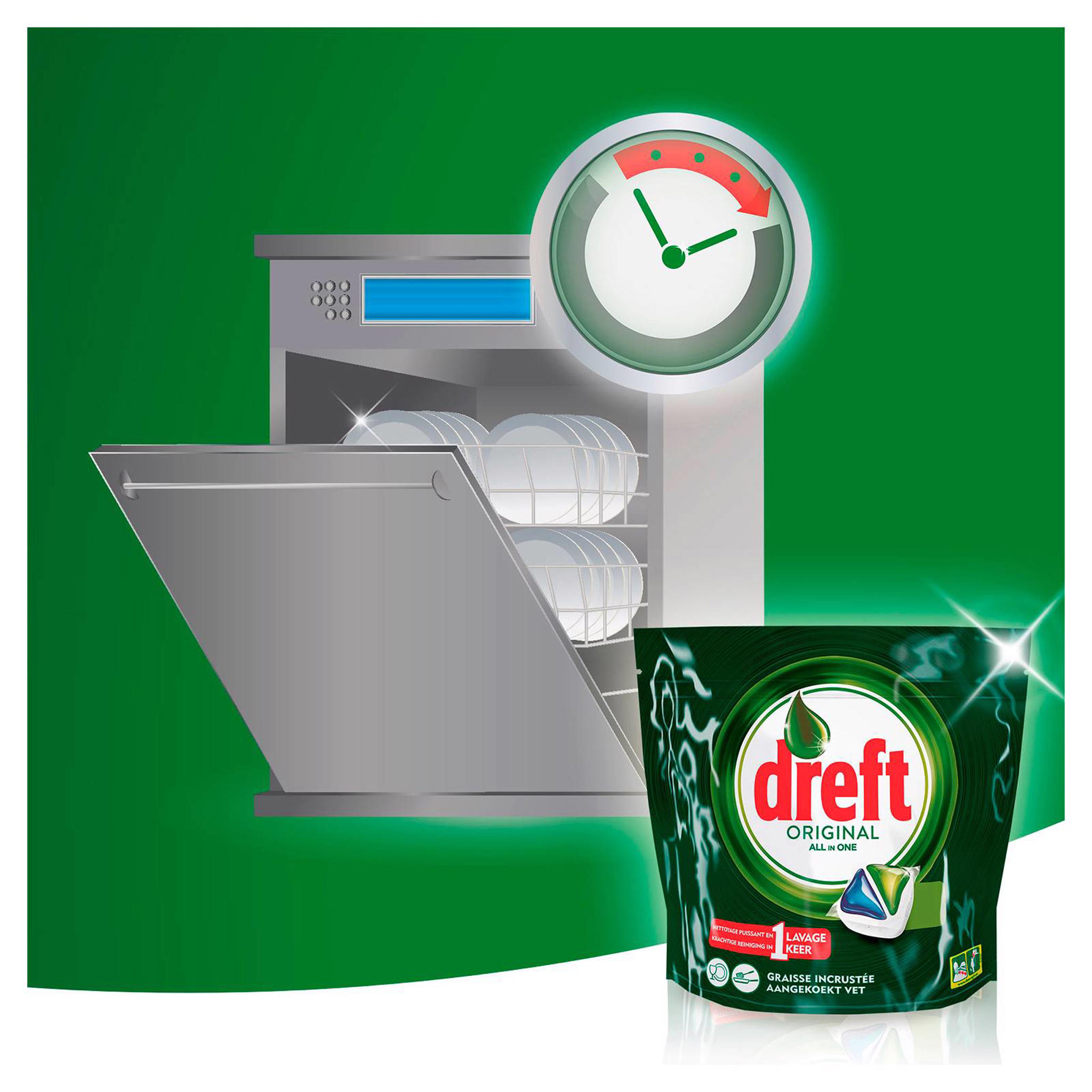 Dreft Original Regular vaatwastabletten - 110 stuks | wehkamp