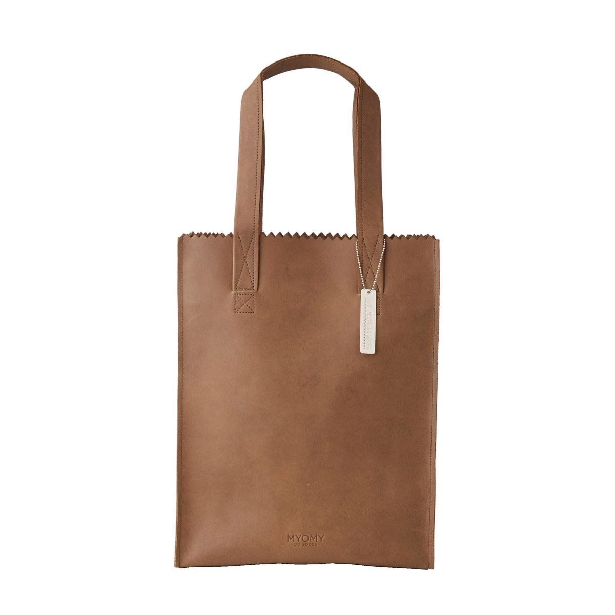 MYOMY leren shopper My Paper Bag bruin | wehkamp