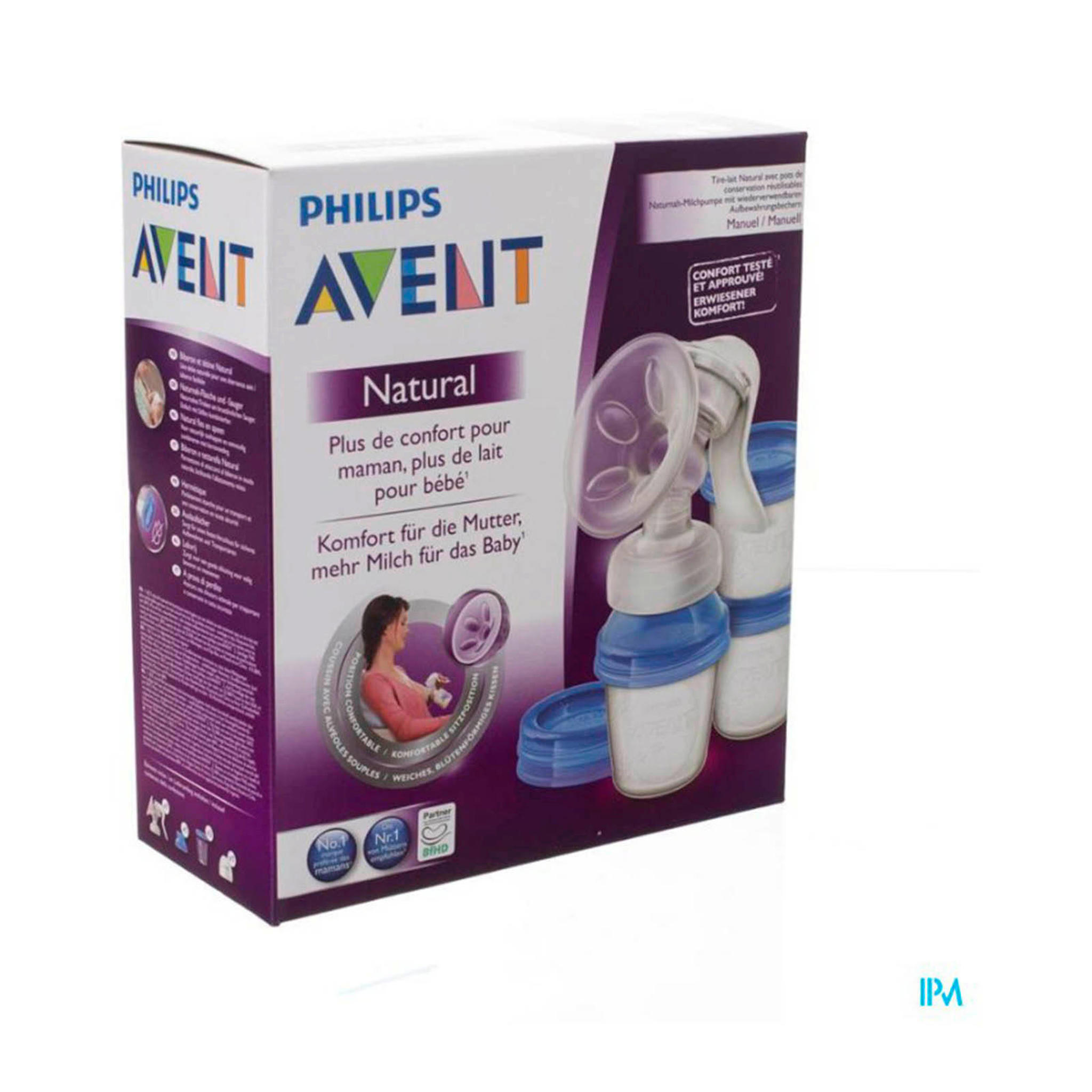 Philips AVENT SCF330/13 Comfort borstkolf met 3 bewaarbekers | wehkamp