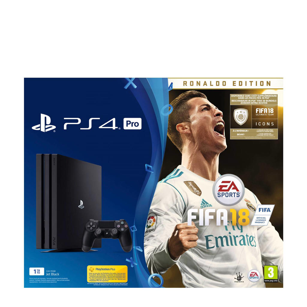 PlayStation 4 Sony PlayStation 4 Pro 1TB + FIFA 18 Ronaldo edition | wehkamp