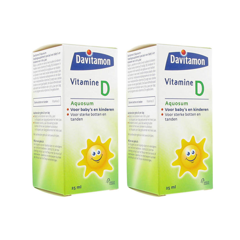 Davitamon D Aquosum druppels - 2 x 25 ml | wehkamp