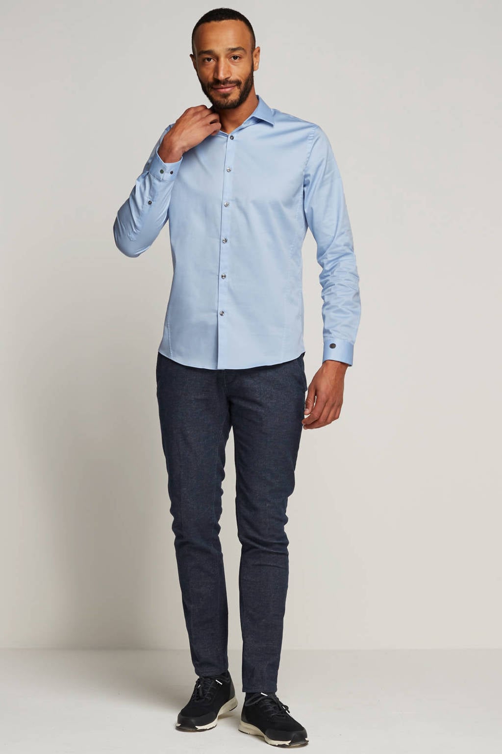 Cast Iron slim fit overhemd | wehkamp
