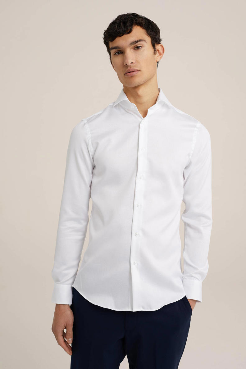 WE Fashion slim fit overhemd wit | wehkamp