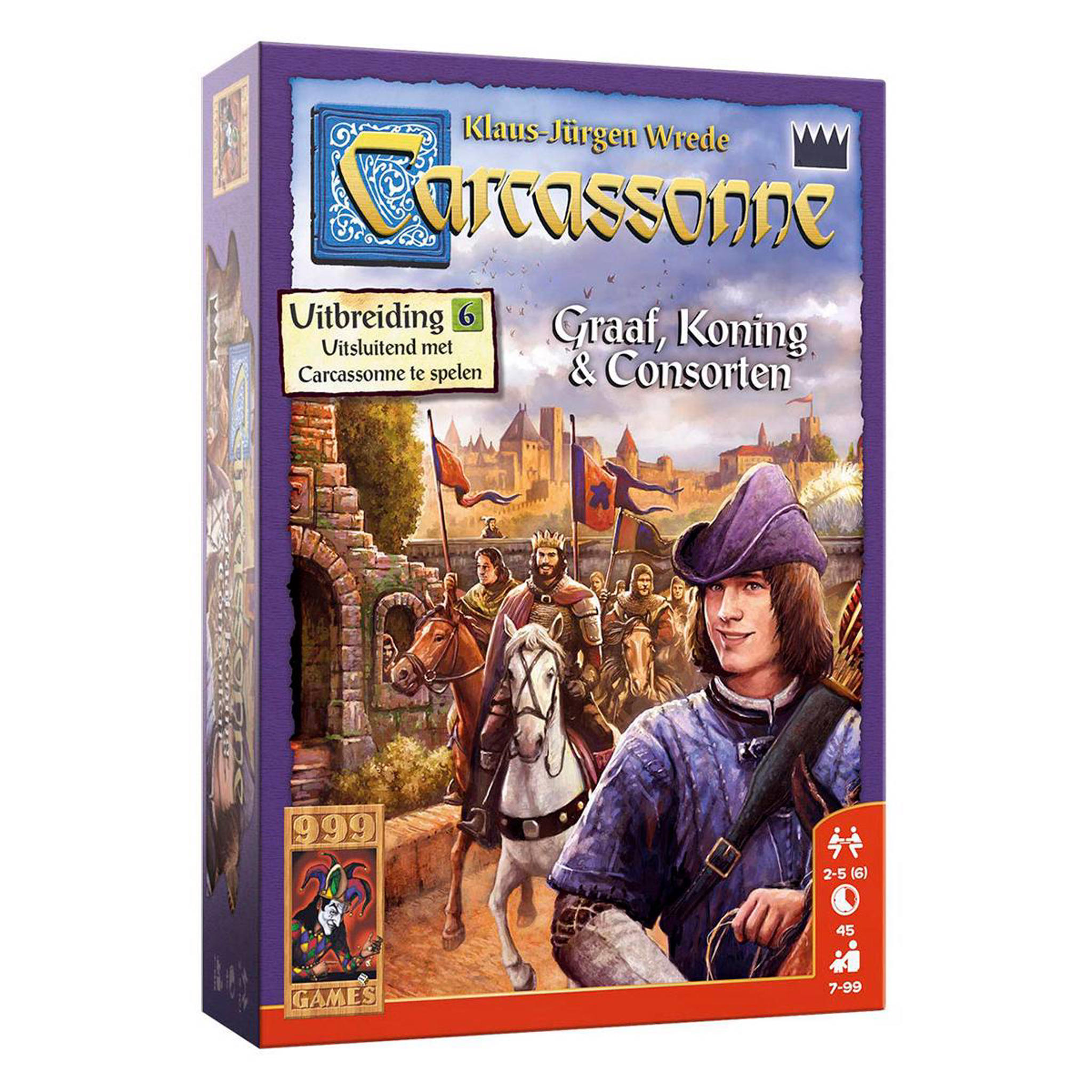 999 Games Carcassonne Graaf, Koning en Consorten uitbreidingsspel | wehkamp