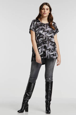 wehkamp super comfort skinny denim met destroy | wehkamp