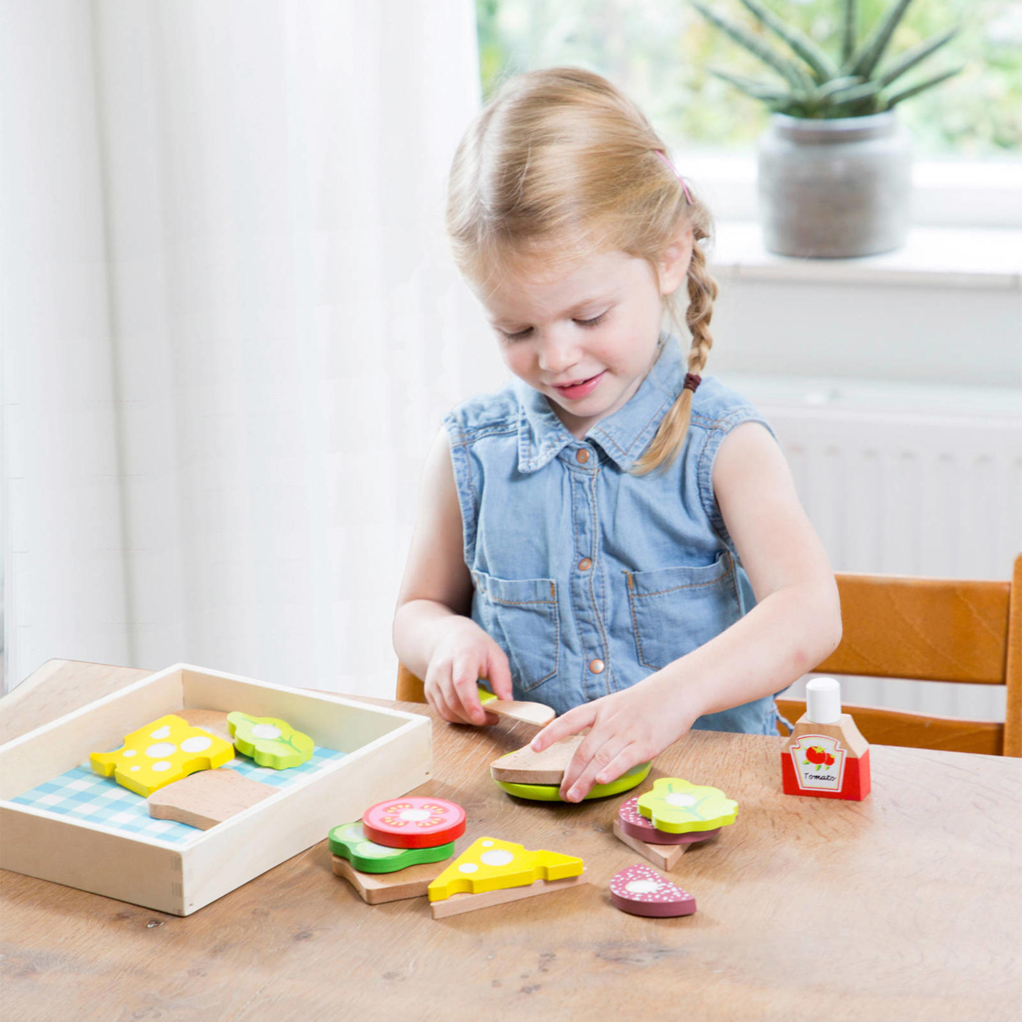 New Classic Toys houten sandwich set | wehkamp