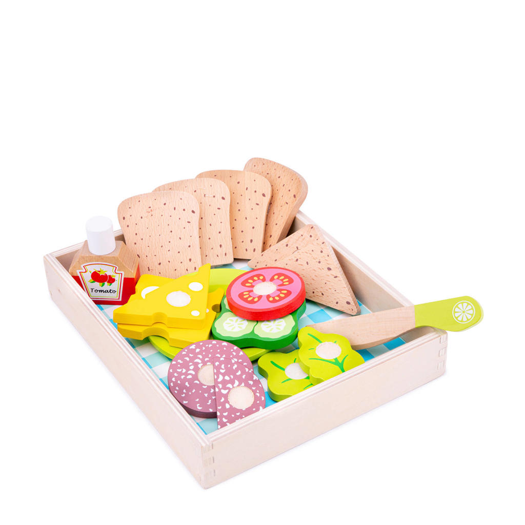 New Classic Toys houten sandwich set | wehkamp