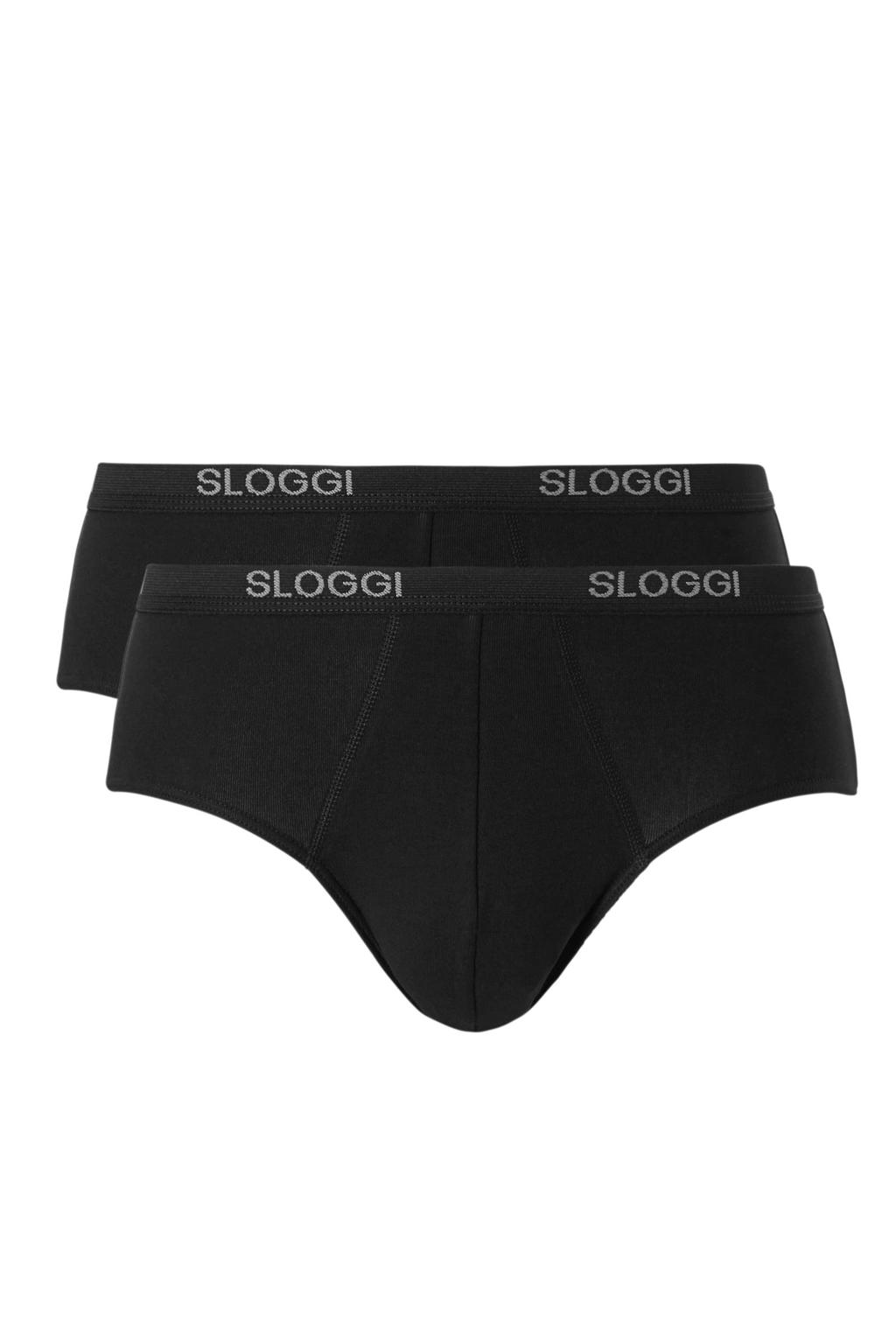 sloggi MEN Basic midislip (set van 2) | wehkamp