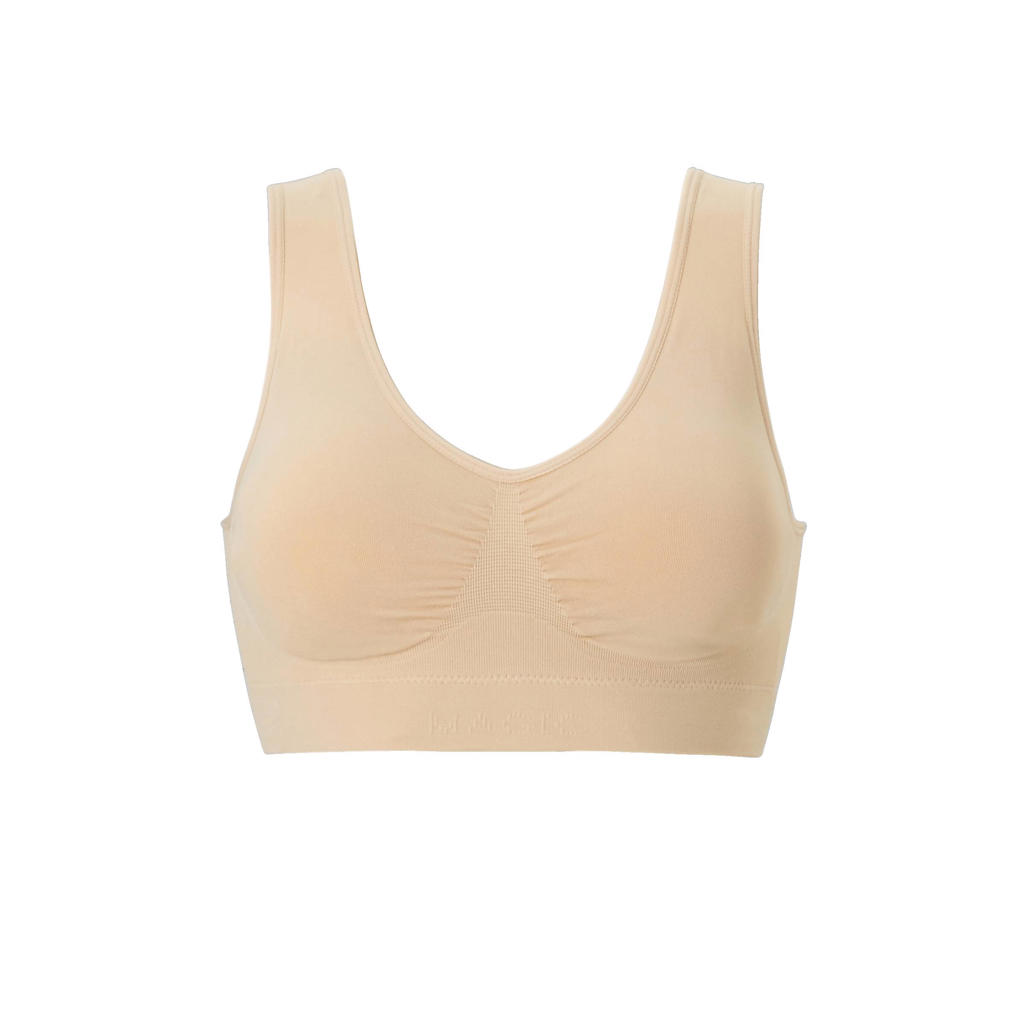 MAGIC Bodyfashion niet-voorgevormde bh top Comfort Bra beige | wehkamp