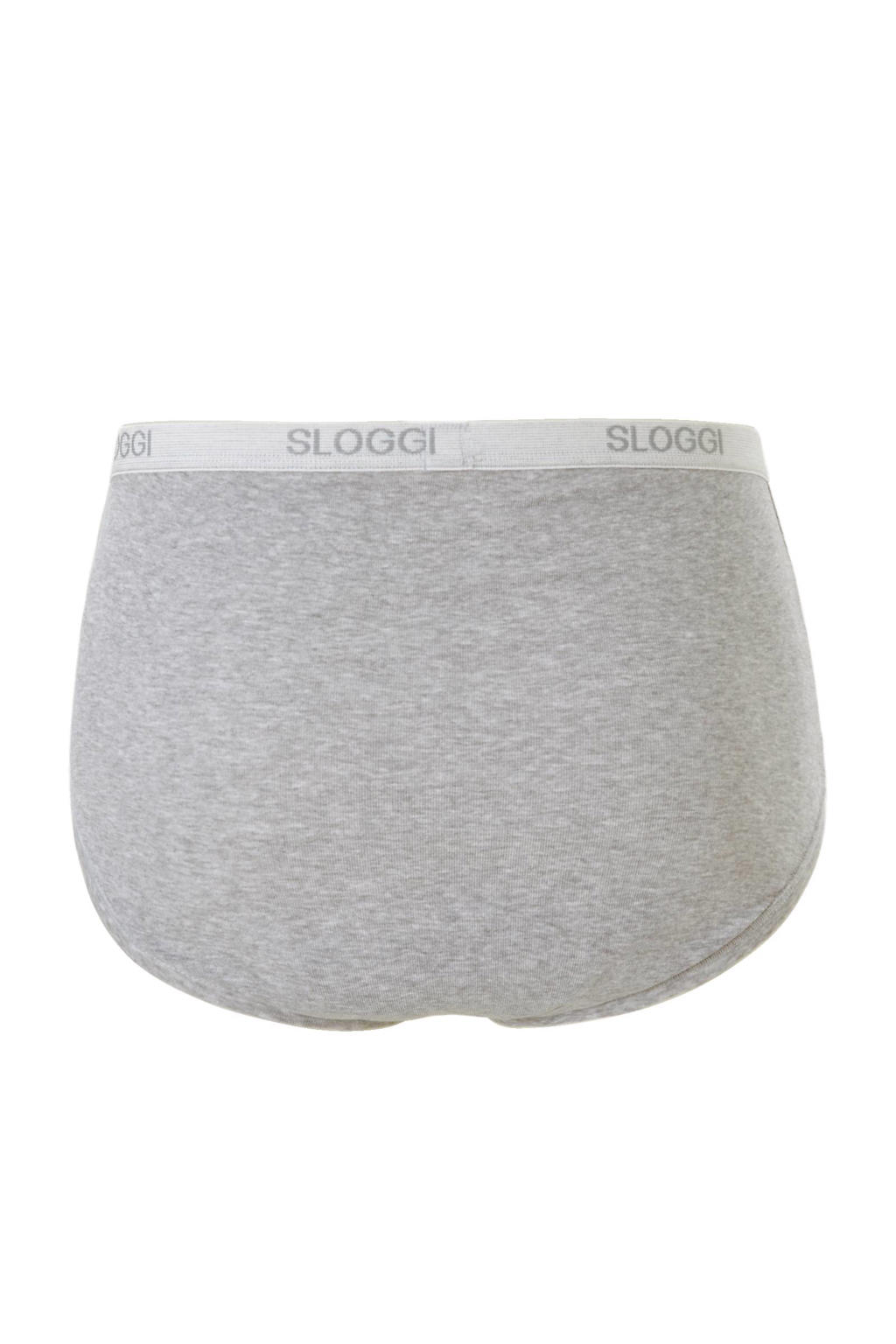 sloggi MEN Basic maxislip (set van 2) grijs | wehkamp