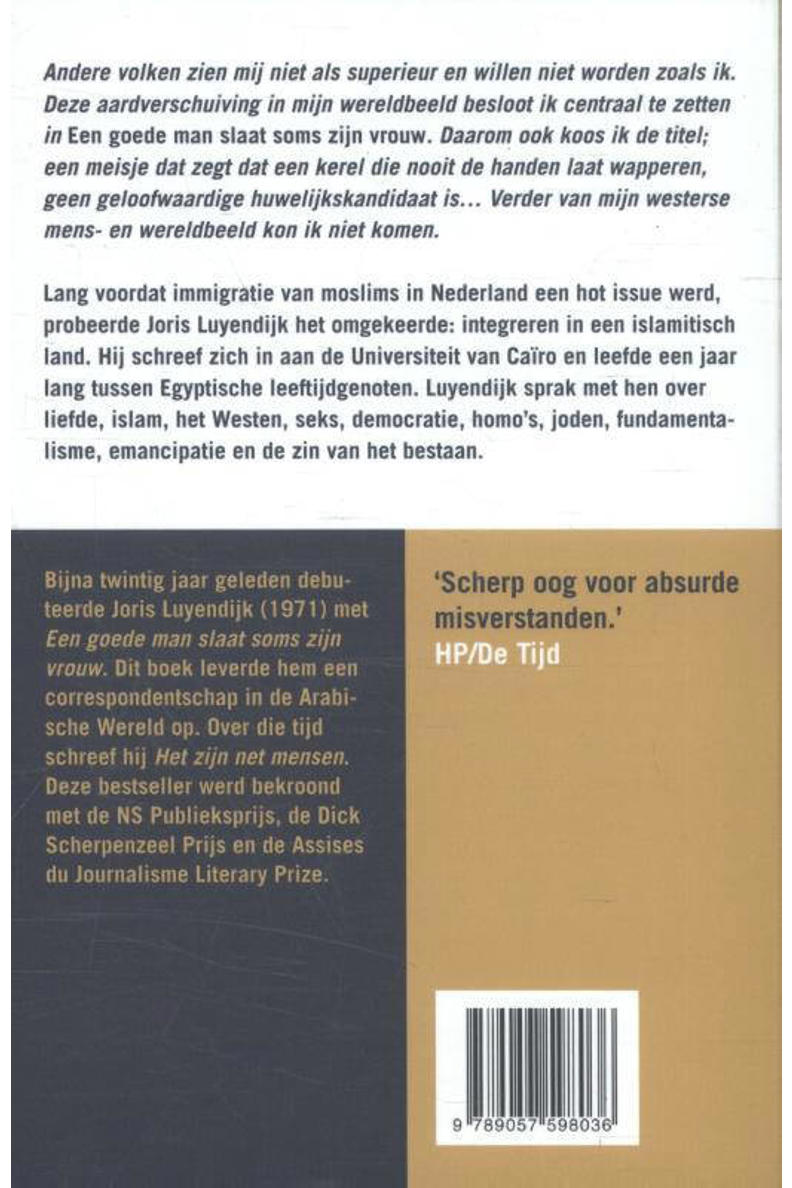 Joris Luyendijk Een goede man slaat soms zijn vrouw | wehkamp