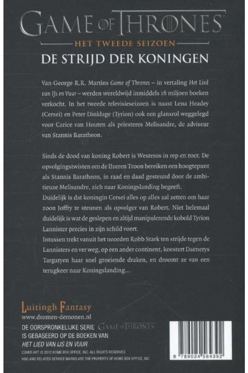 George R.R. Martin Het Lied van IJs en Vuur: De strijd der koningen ...