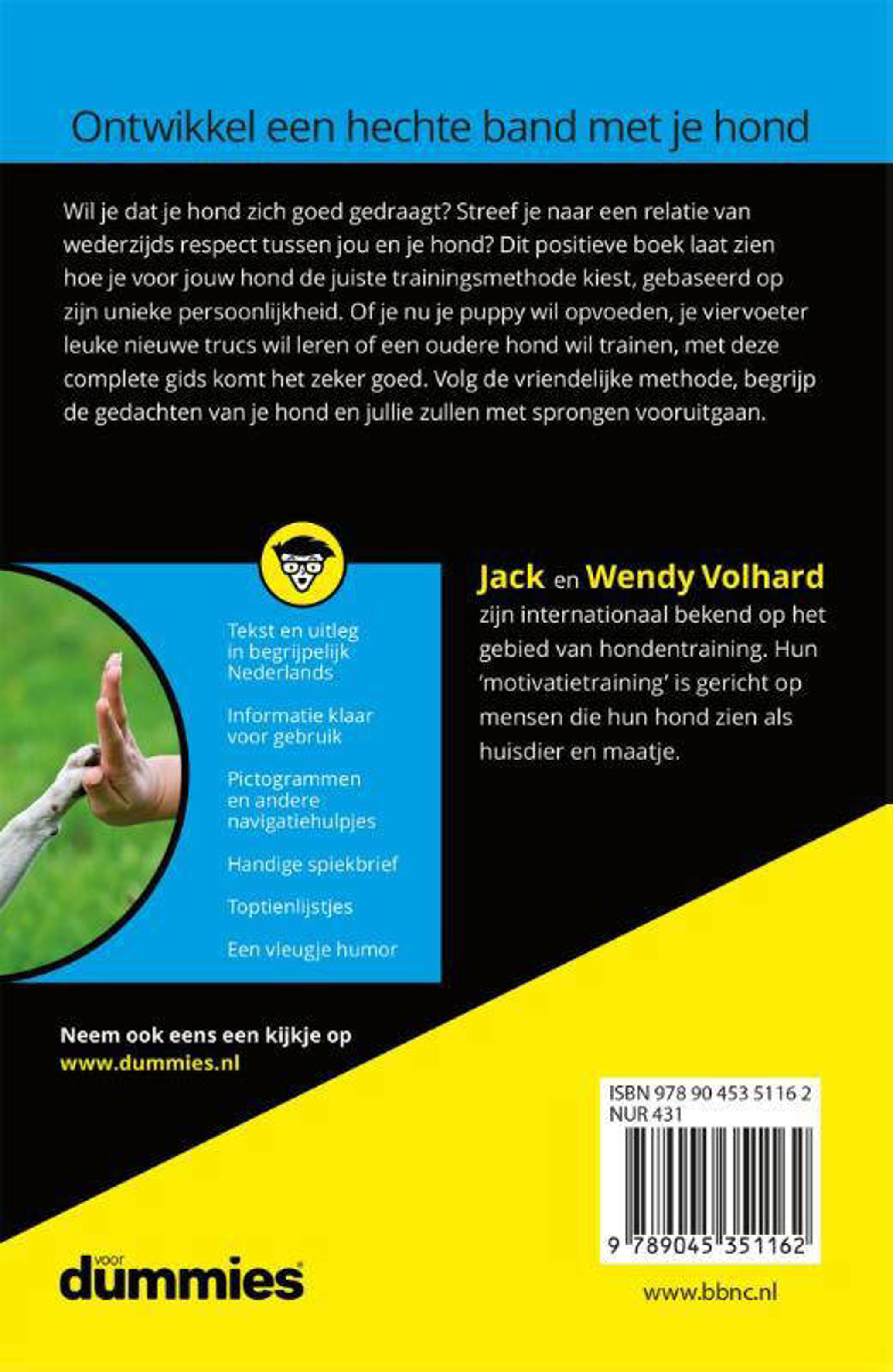 Jack Volhard en Wendy Volhard Voor Dummies: Honden opvoeden en trainen ...