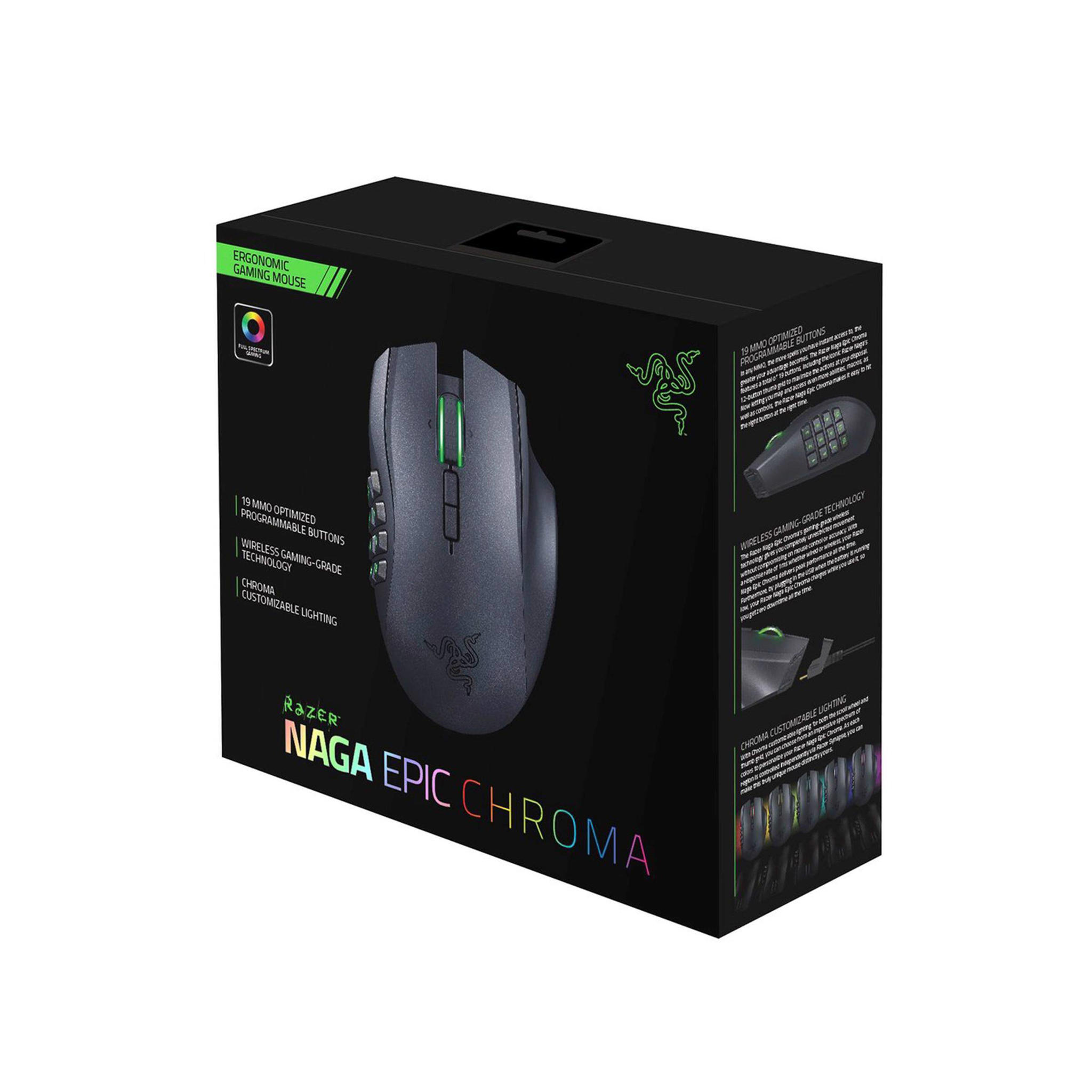 Razer RZ01-01230100-R3G1 Naga Epic Chroma draadloze MMO gaming muis ...